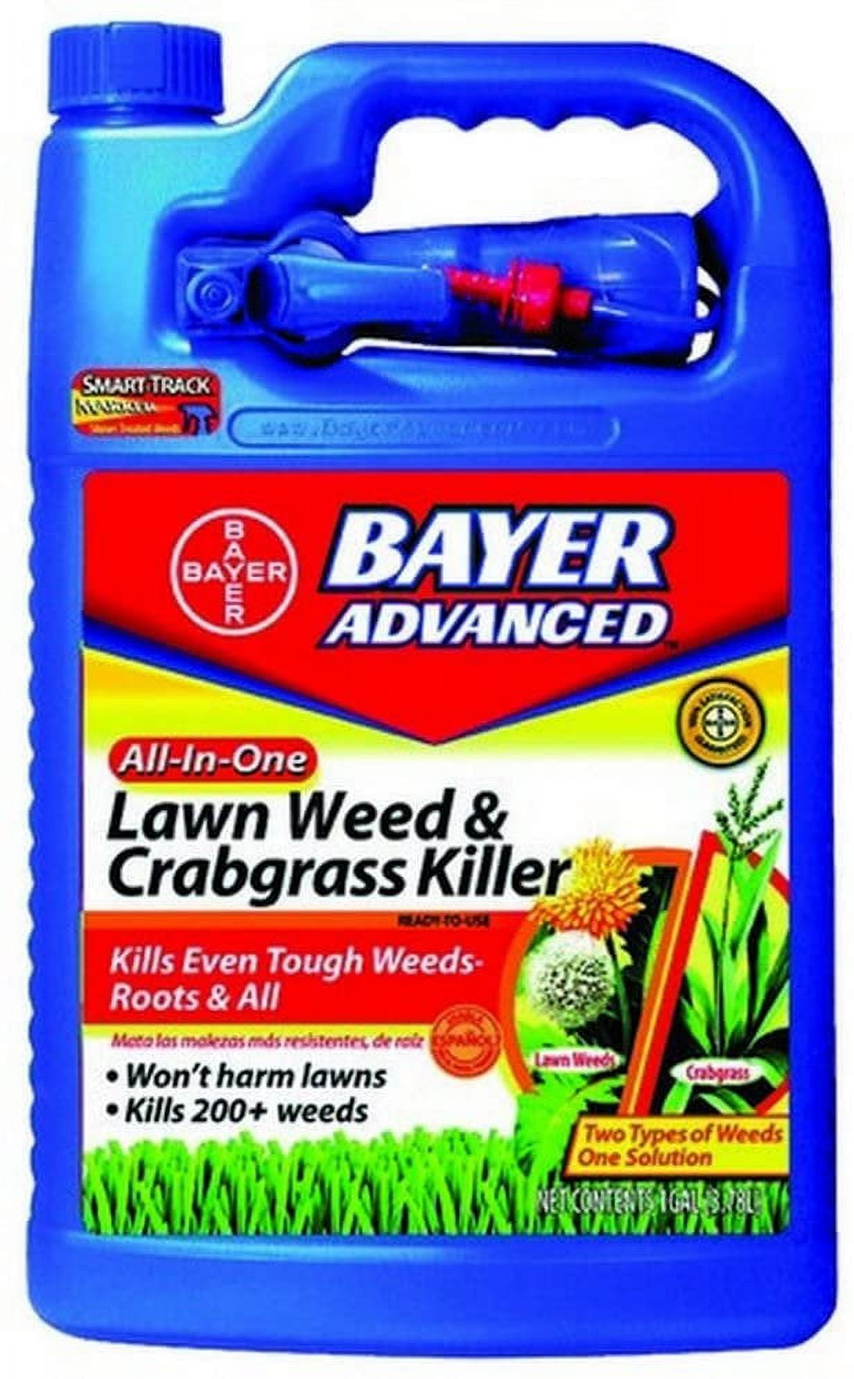 Bayer Lawn Weed and Crabgrass Killer, Glyphosate Weed Control for Lawns ...