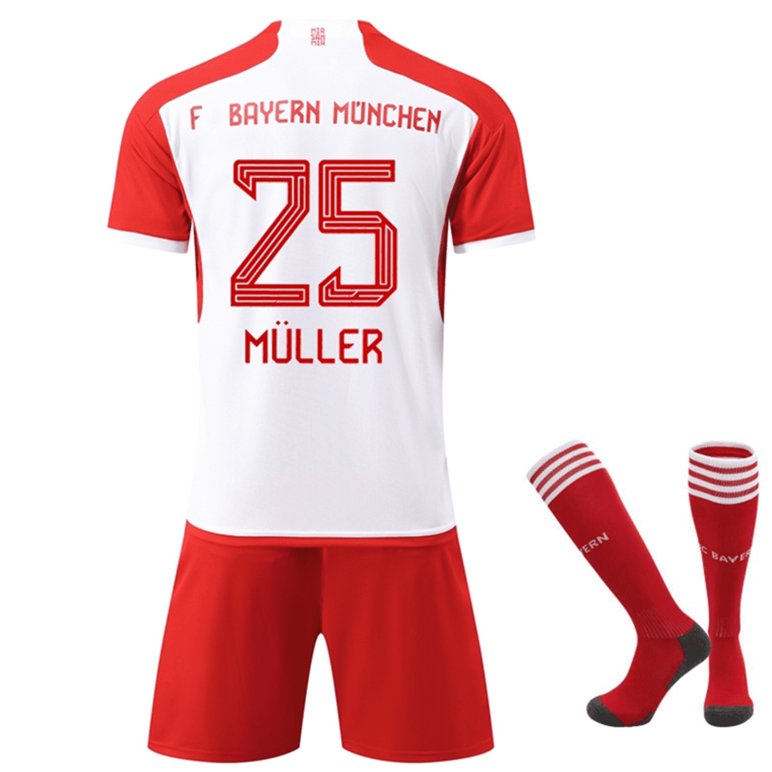 Bayern Munich 23/24 Authentic #25 Muller Home Jersey - Walmart.com