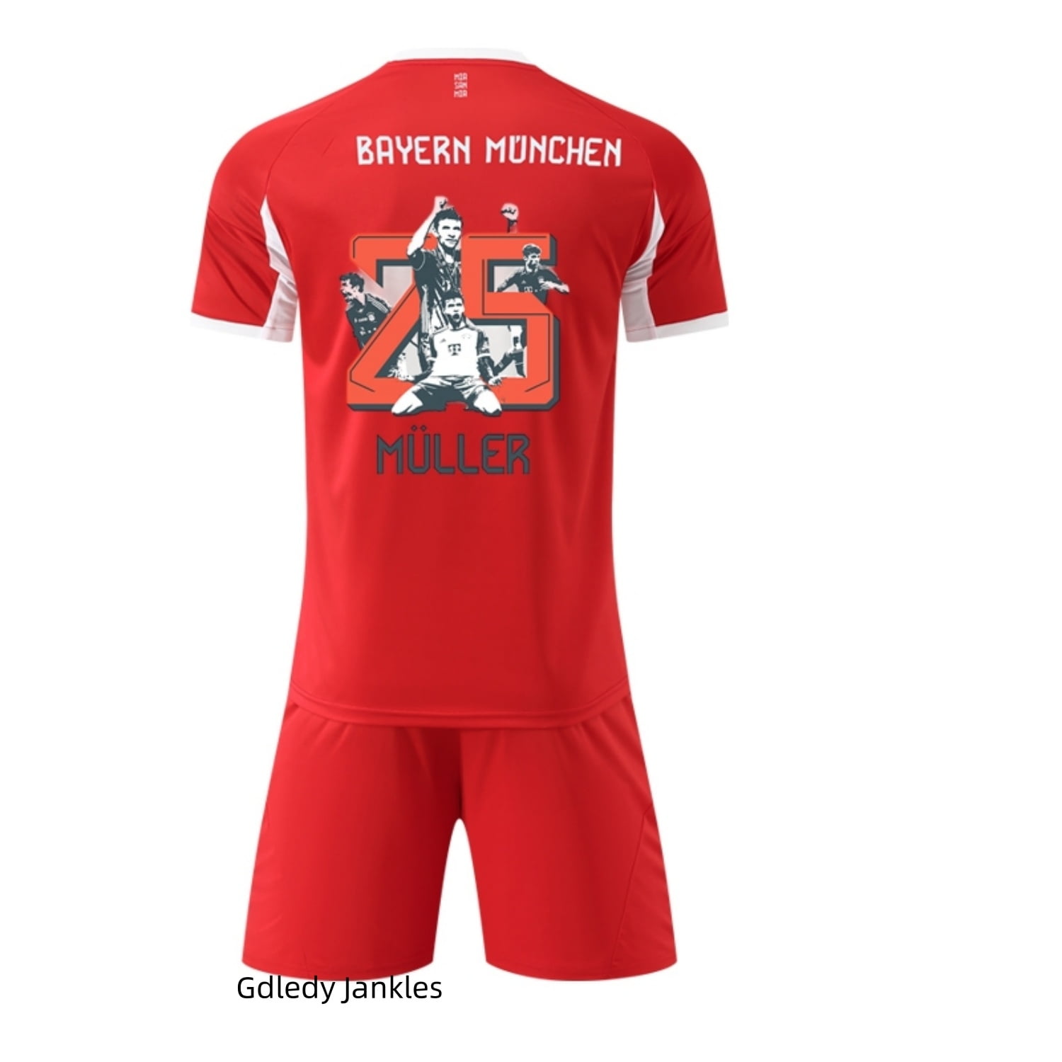 Bayern Munich 25/26 Home Soccer Shirt with Printing of Muller 25th ...