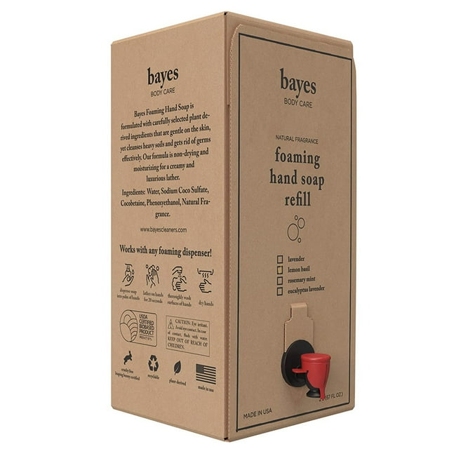 Bayes Foaming Hand Soap Refill Hand Wash in Eco Friendly Biodegradable ...