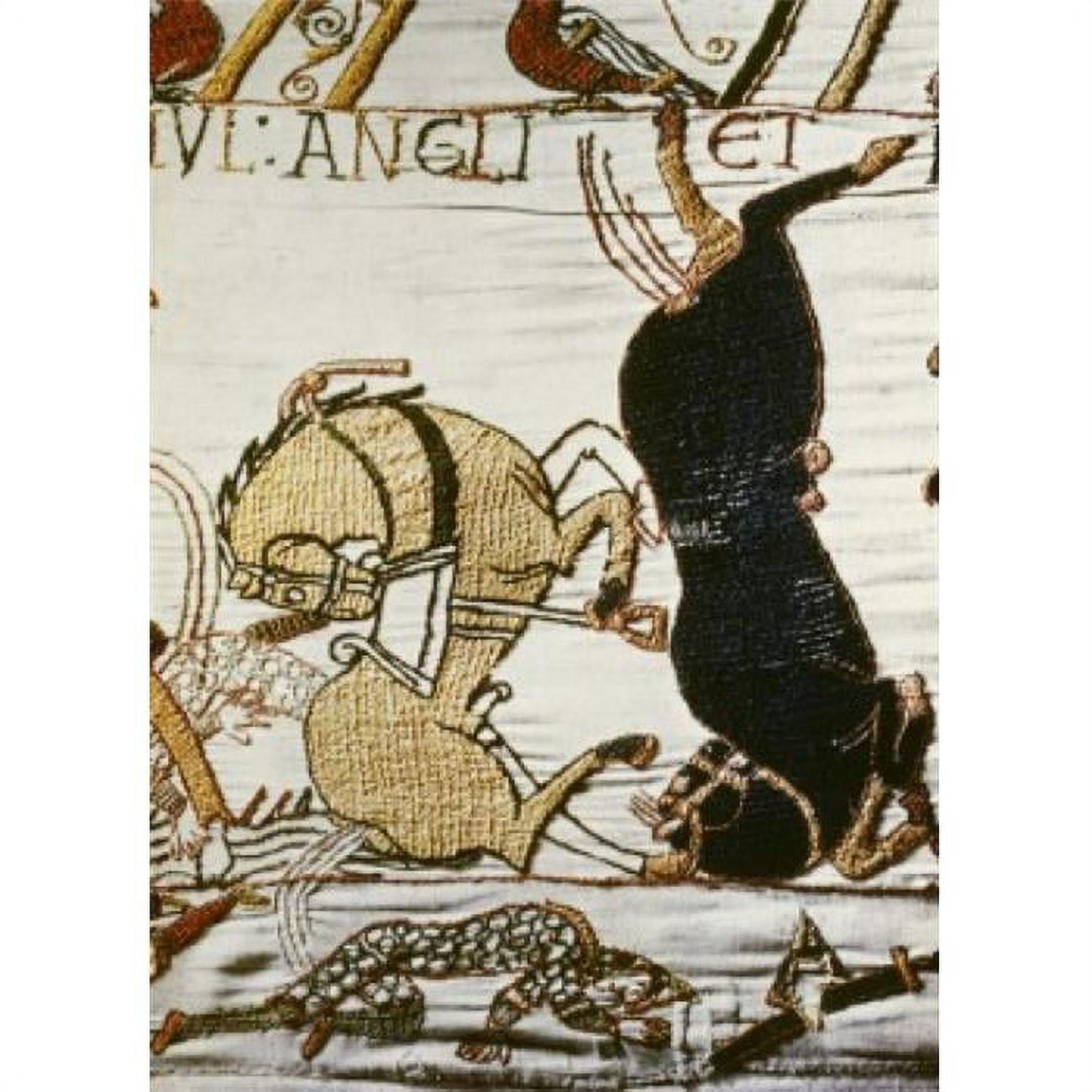 Bayeux Tapestry - Battle of Hastings Norman Cavalry Repulsed - Detail ...