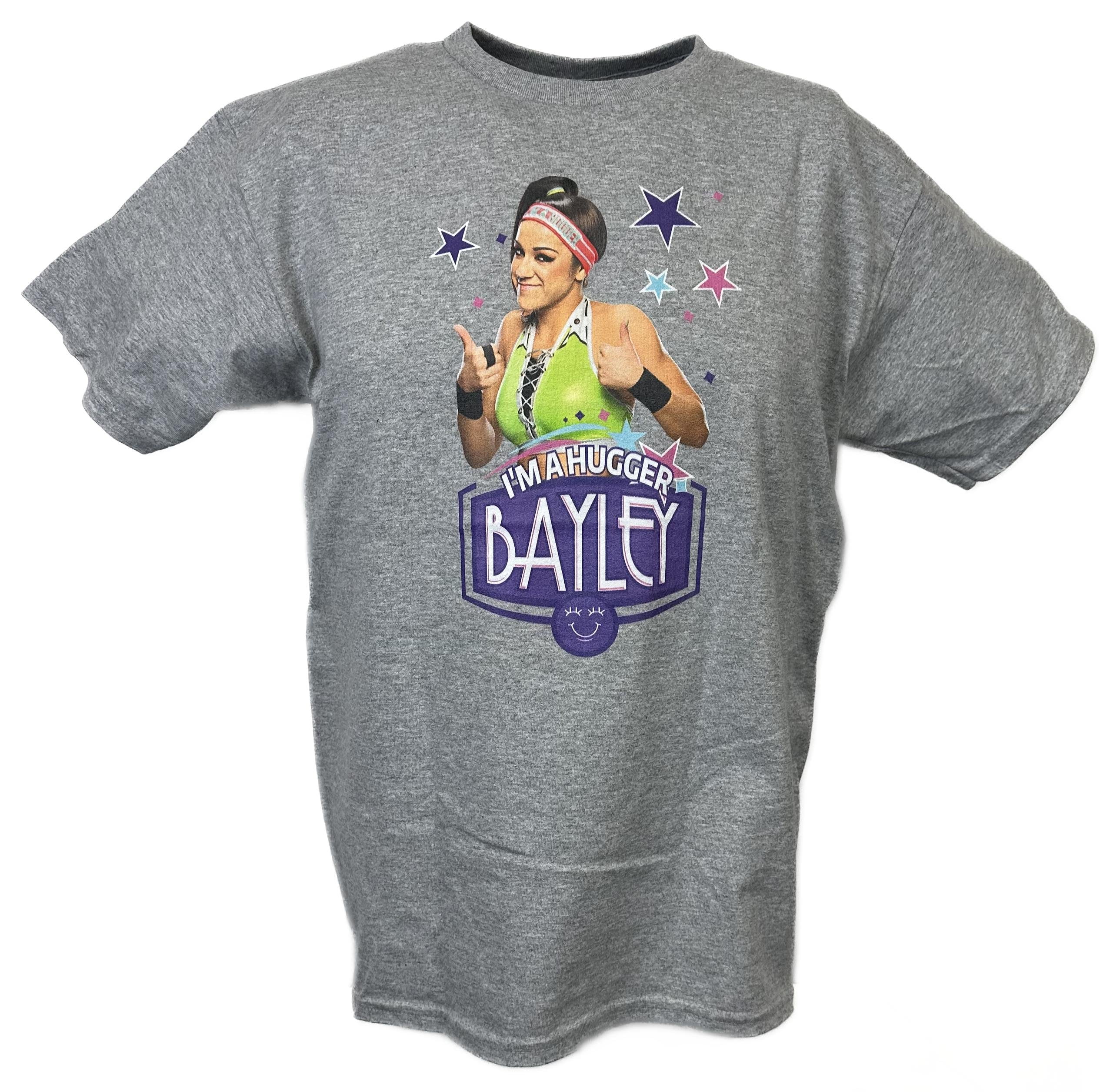 Bayley I'm a Hugger Superstar Youth Kids Grey T-shirt - Walmart.com