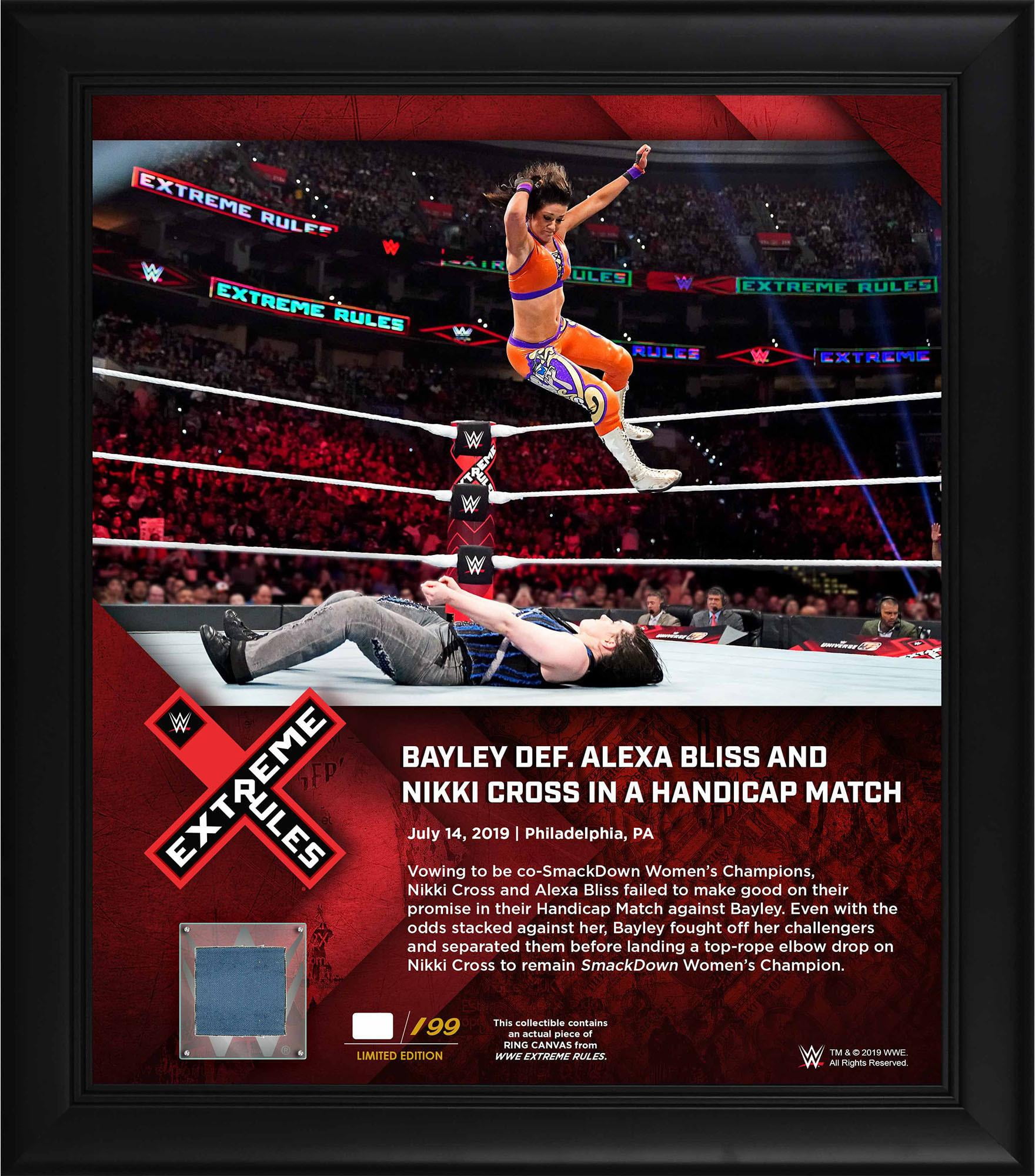Bayley World Wrestling Entertainment Framed 15" x 17" 2019 Extreme ...