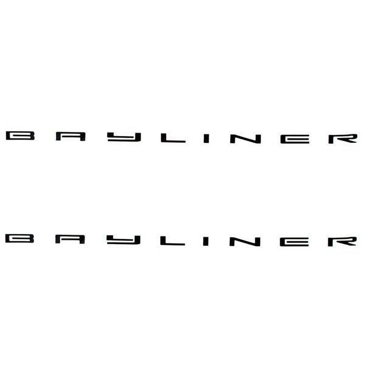 Bayliner Boat Brand Decal | 35 x 7/8 Inch Black (Pair) - Walmart.com