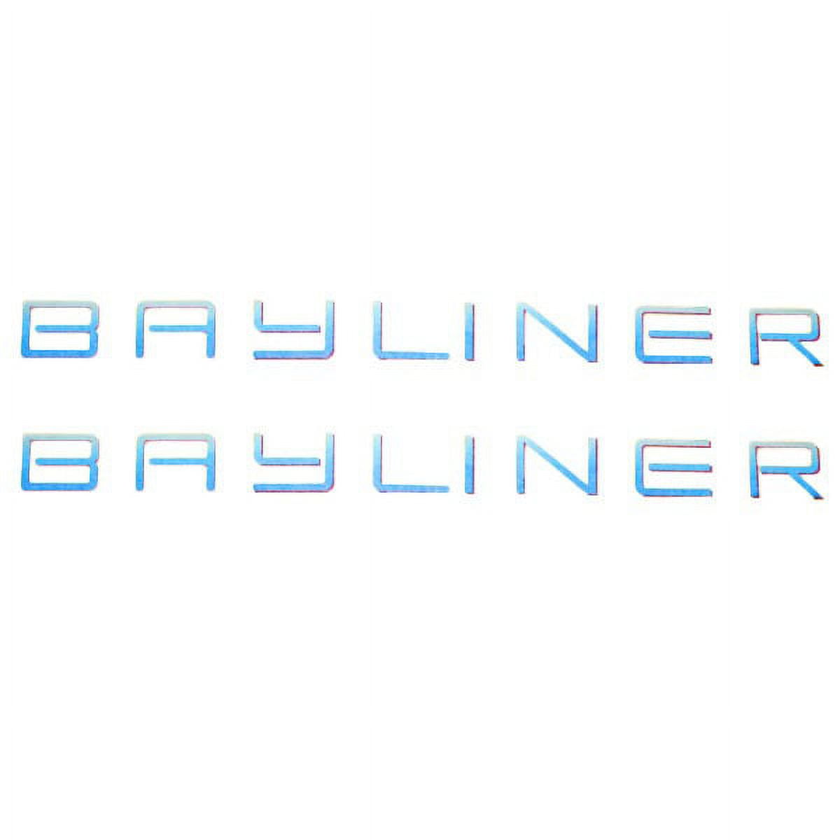 Bayliner Boat Brand Logo Decal | 26 1/4 x 2 Inch Blue Magenta (Pair ...
