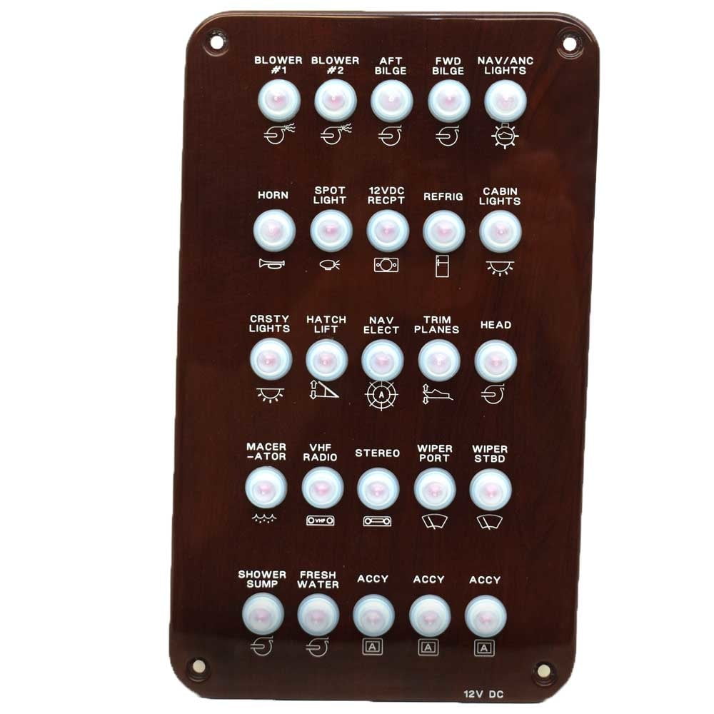 Bayliner Boat Breaker Panel | Maxum 2900 SE Faux Woodgrain - Walmart.com