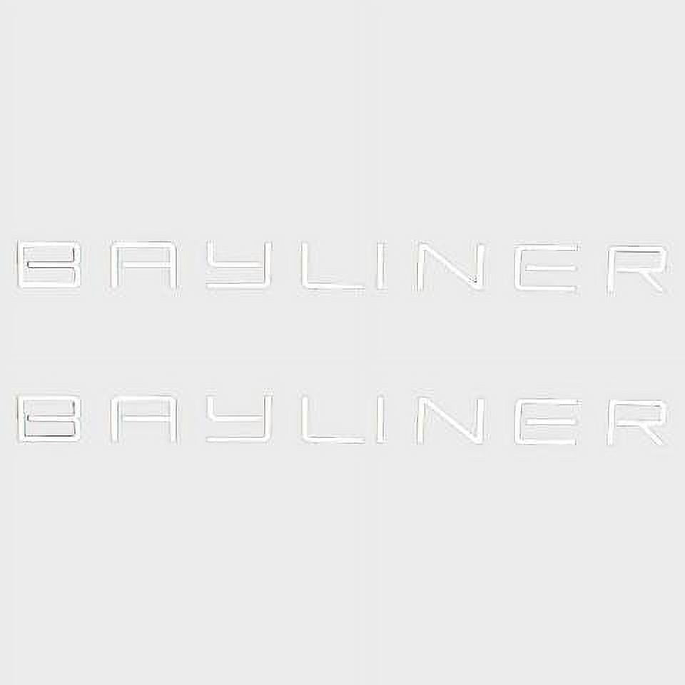 Bayliner Boat Logo Decals | White Stickers (Pair) - Walmart.com