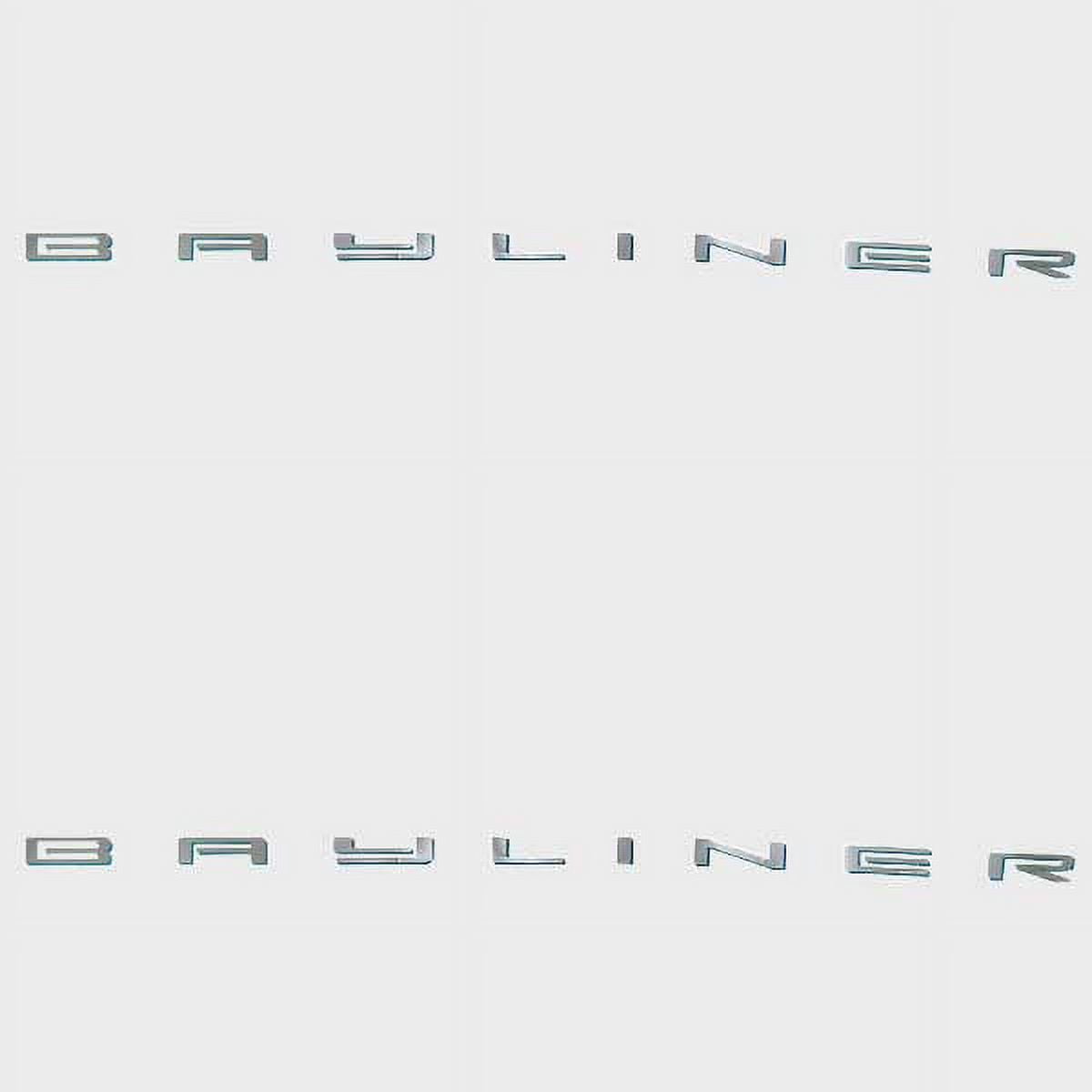 Bayliner Boats Vinyl Decal | Silver / Teal 54 1/2 x 1 1/2 Inch (Pair ...