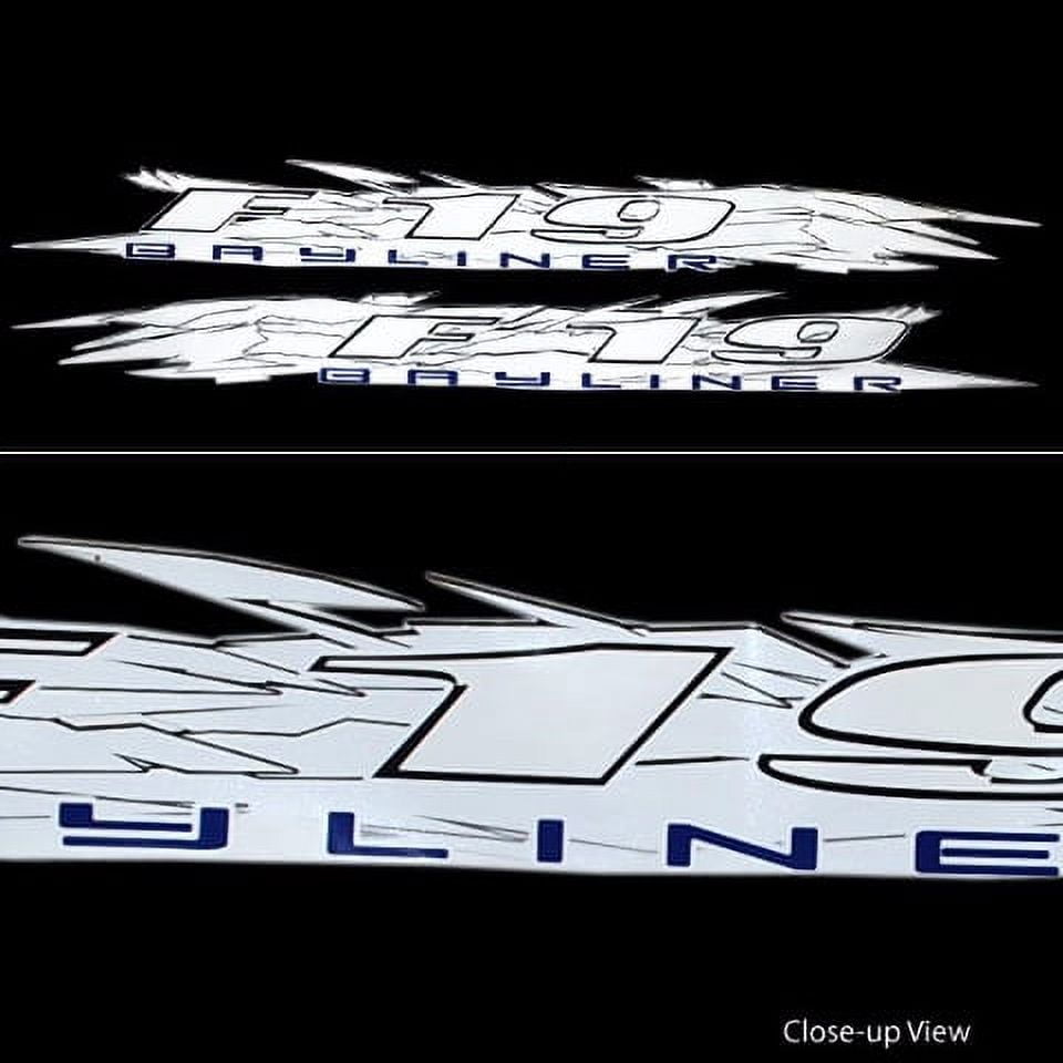 Bayliner F 19 Boat Decal 1035384 |1840007 / 1840006 Sticker (Set Of 2 ...