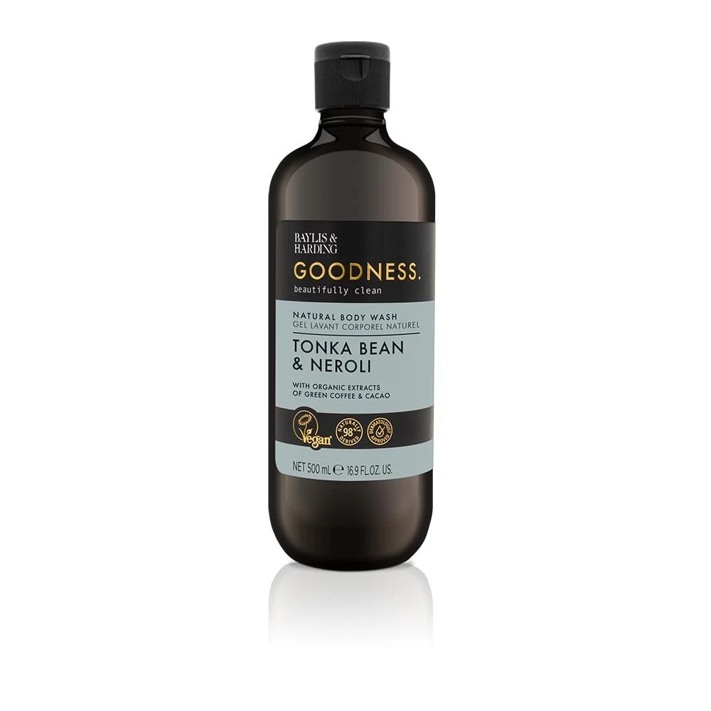 Baylis & Harding Goodness Body Wash, Tonka Bean & Neroli, Vegan & Eco ...
