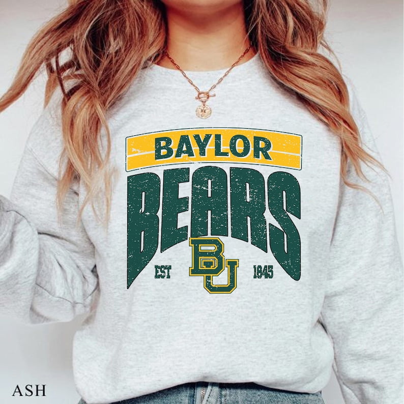 Baylor B.E.A.R.S Logo Est 1845 Tshirt, University Unisex Printed ...