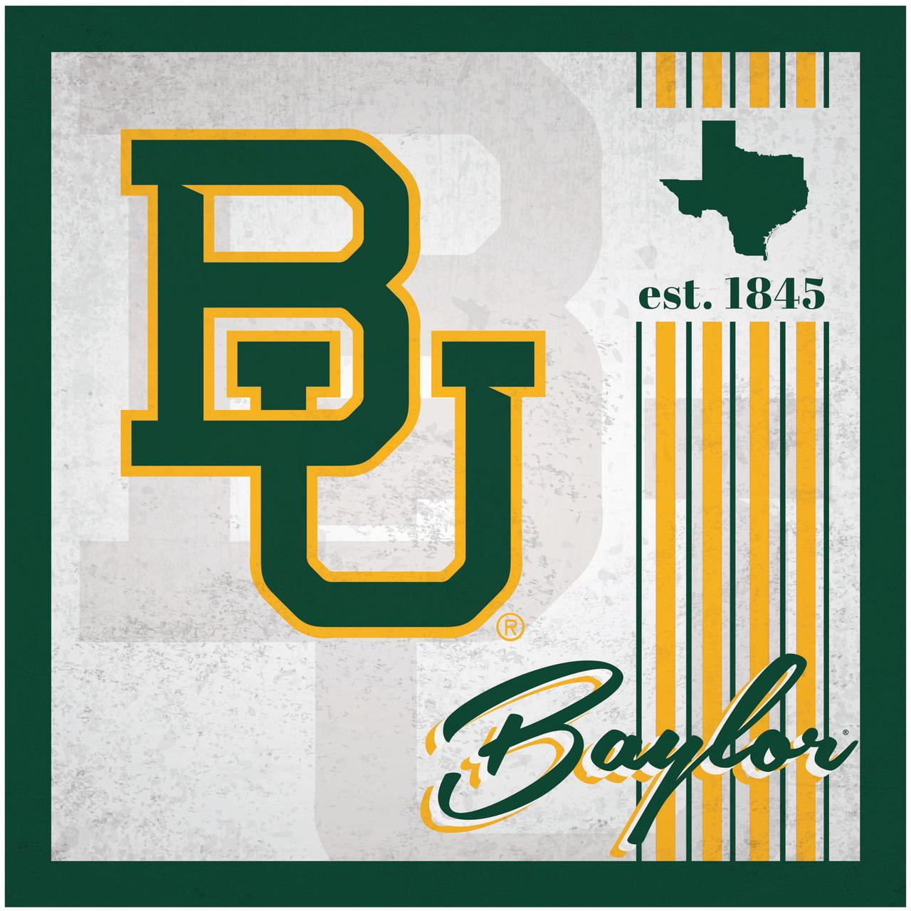 Baylor Bears 10" x 10" Greatest Hits Team Sign - Walmart.com