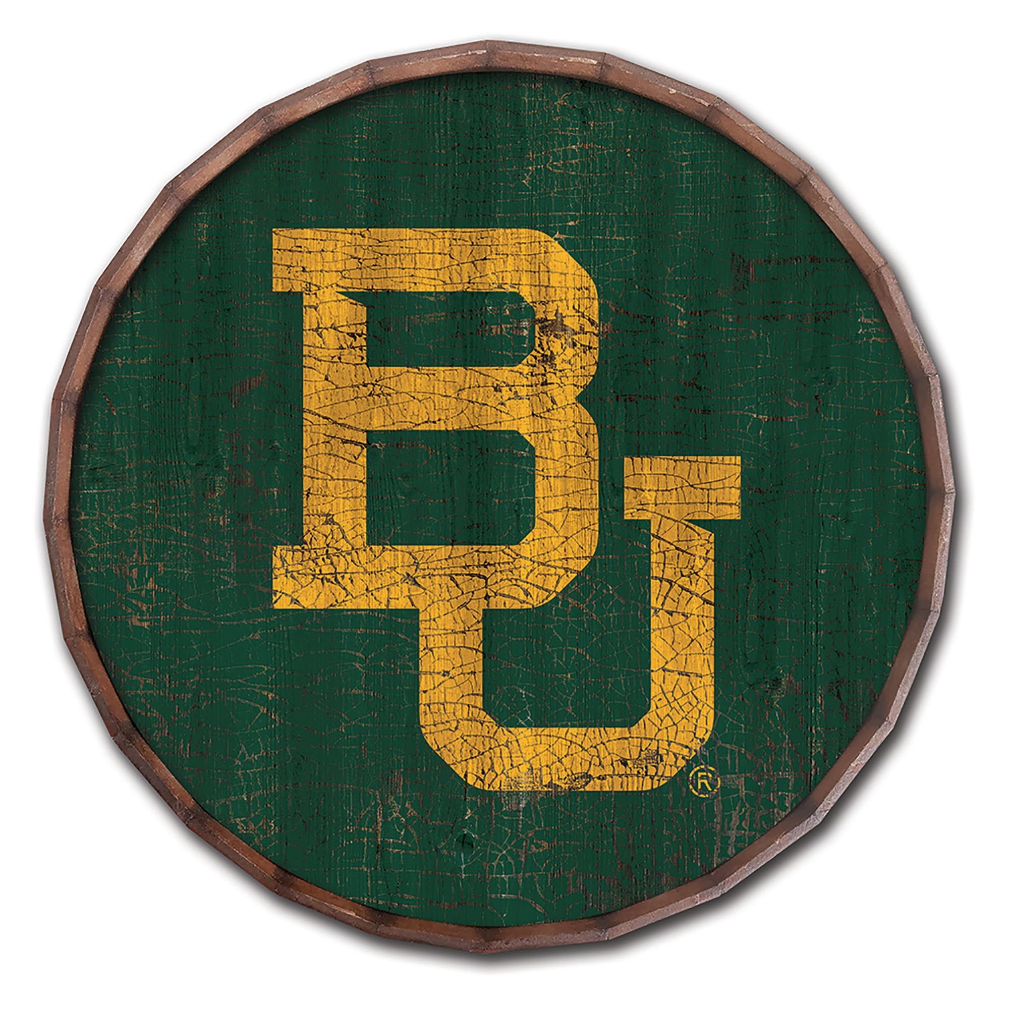 Baylor Bears 24" Cracked Color Barrel Top Sign - Walmart.com