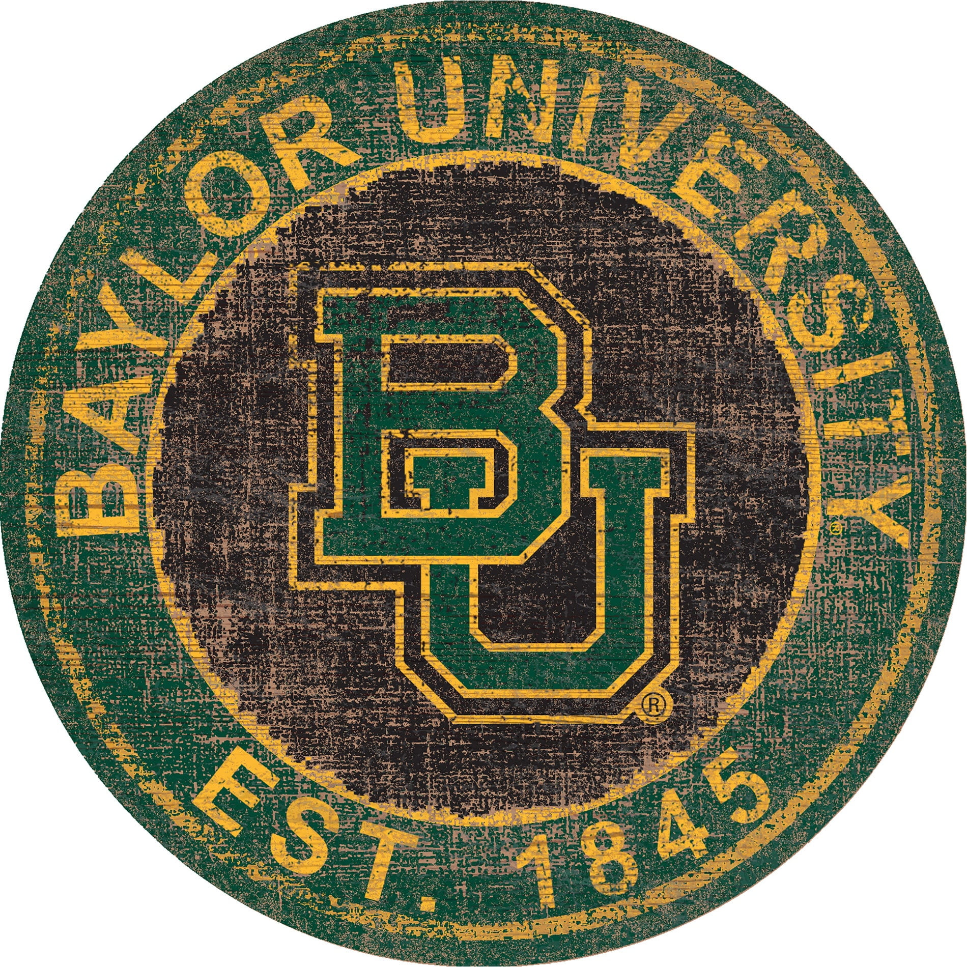 Baylor Bears 24'' Round Heritage Logo Sign - Walmart.com