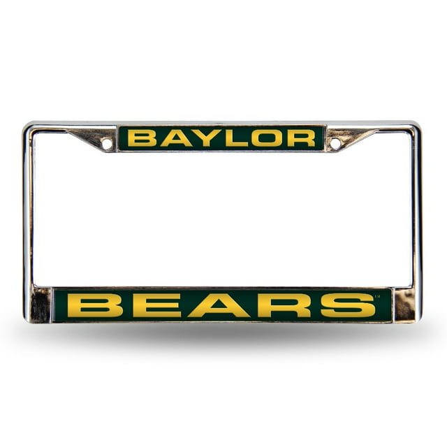 Baylor Bears Chrome Metal Laser Cut License Plate Frame - Walmart.com