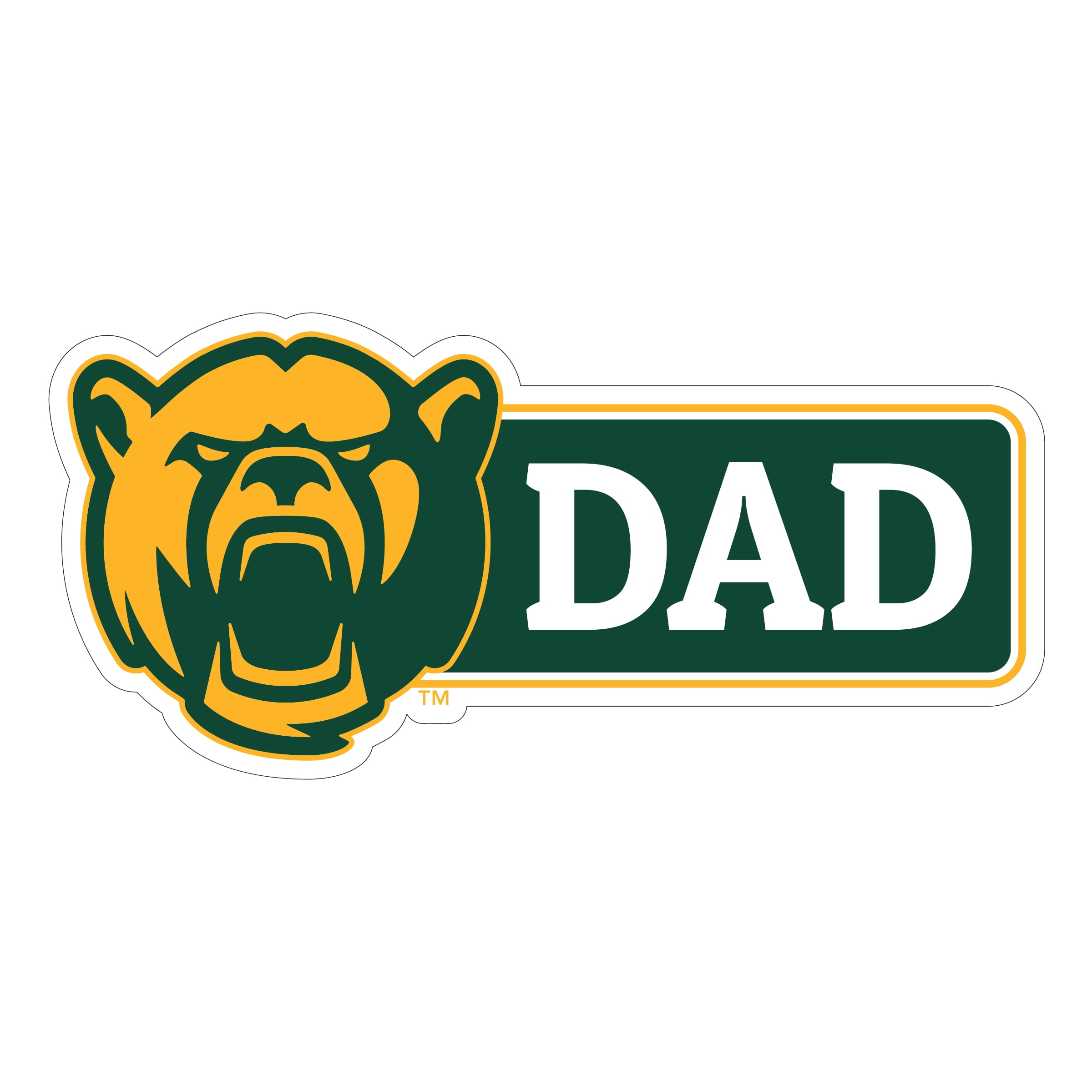 Baylor Bears Proud Dad Die Cut Decal Officially Licensed Collegiate ...
