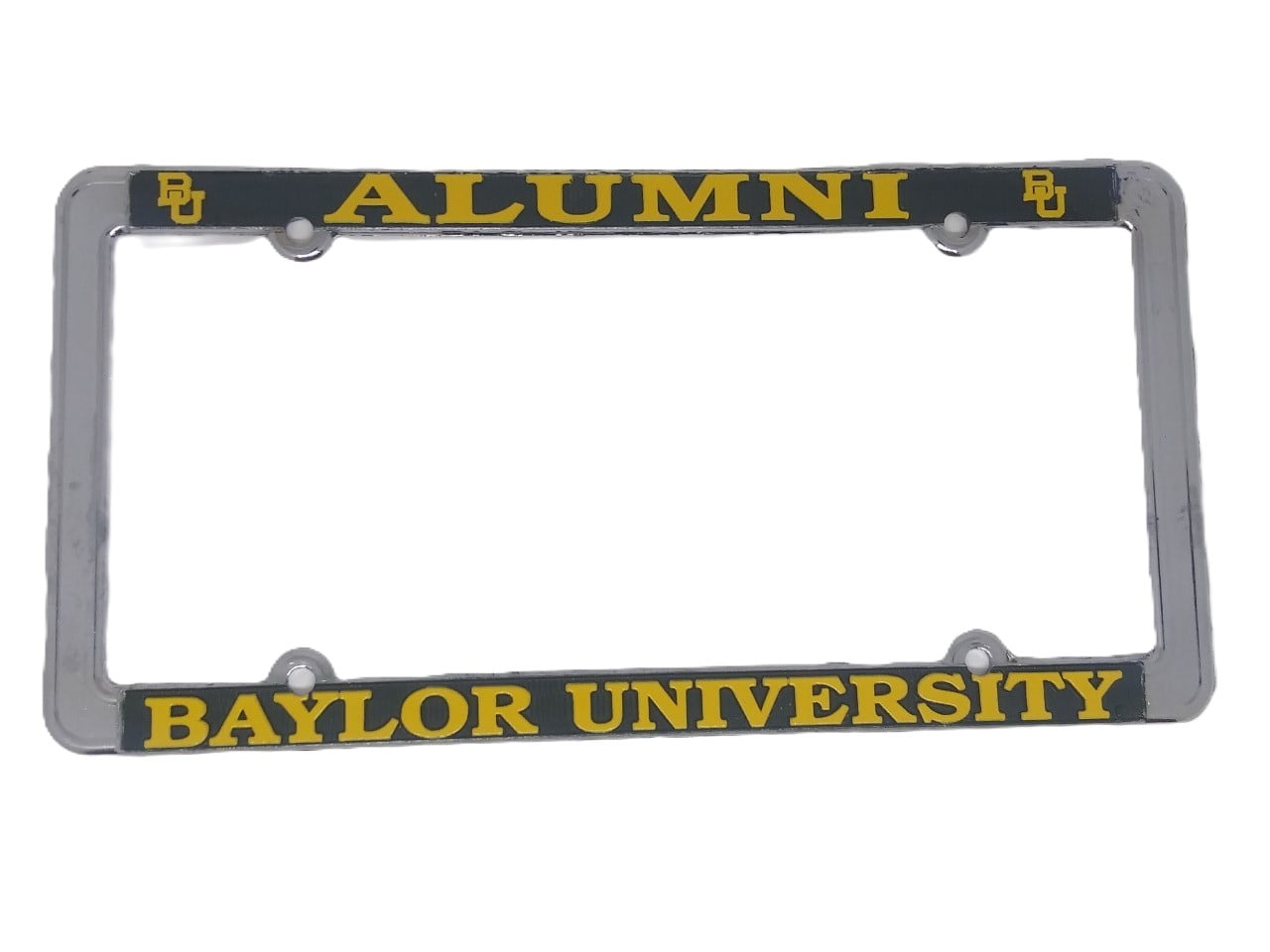 Baylor University Alumni Raised Letters Chrome License Plate Frame ...