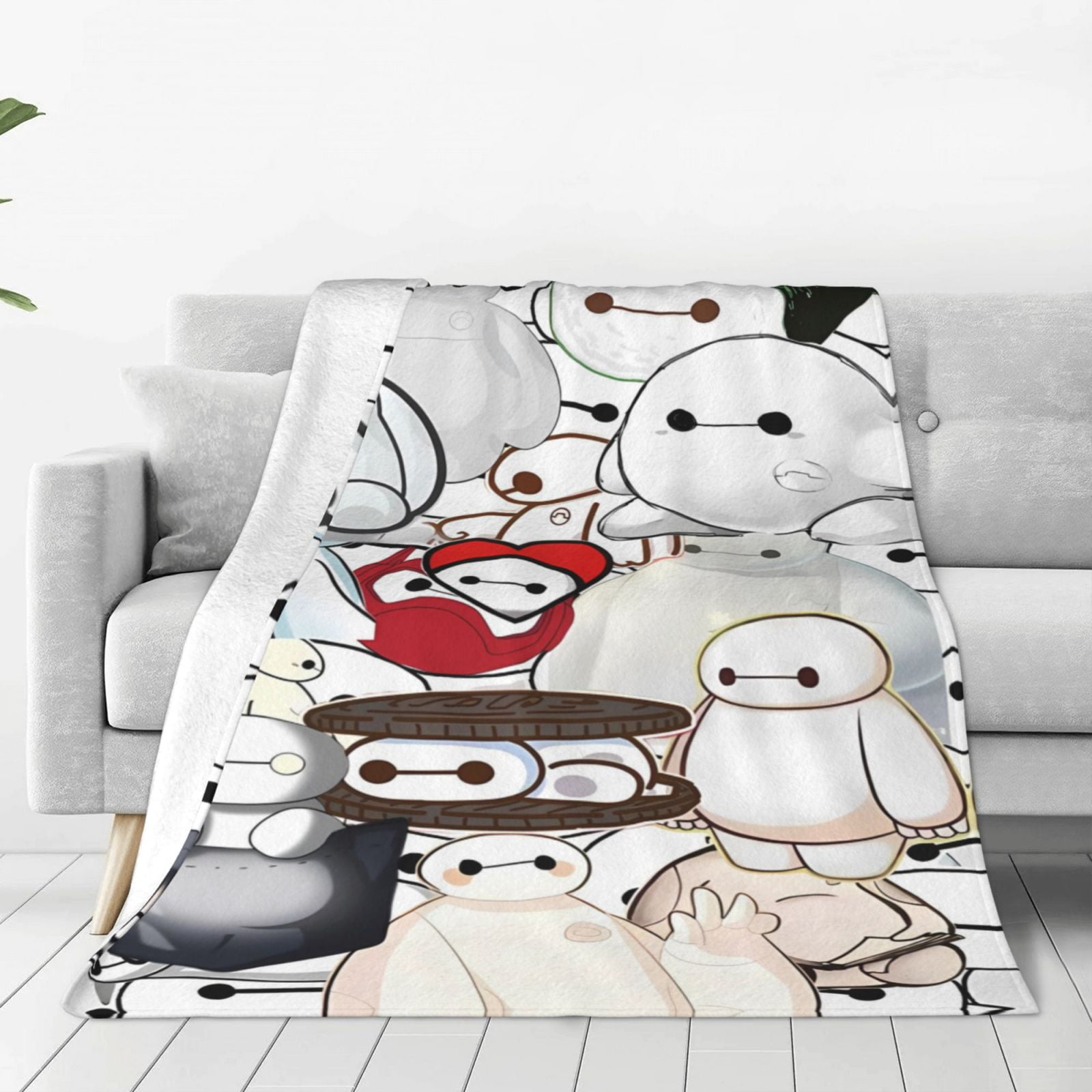 Baymax-1 (5) Bed Blankets Lightweight Flannel Throws Blankets All ...