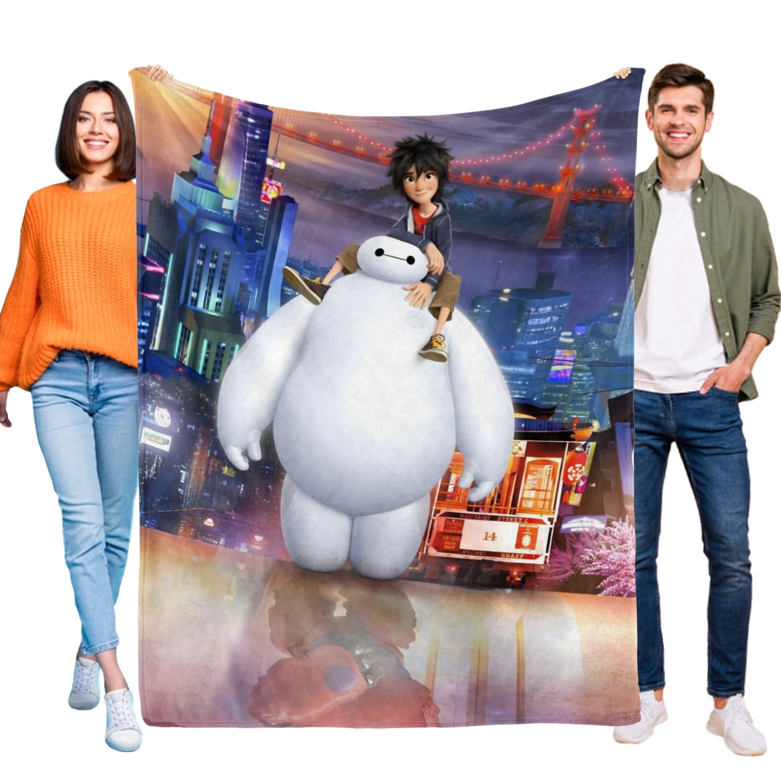 Baymax Big Hero-Anti-Pilling Flannel Blanket Soft Lightweight Plush ...