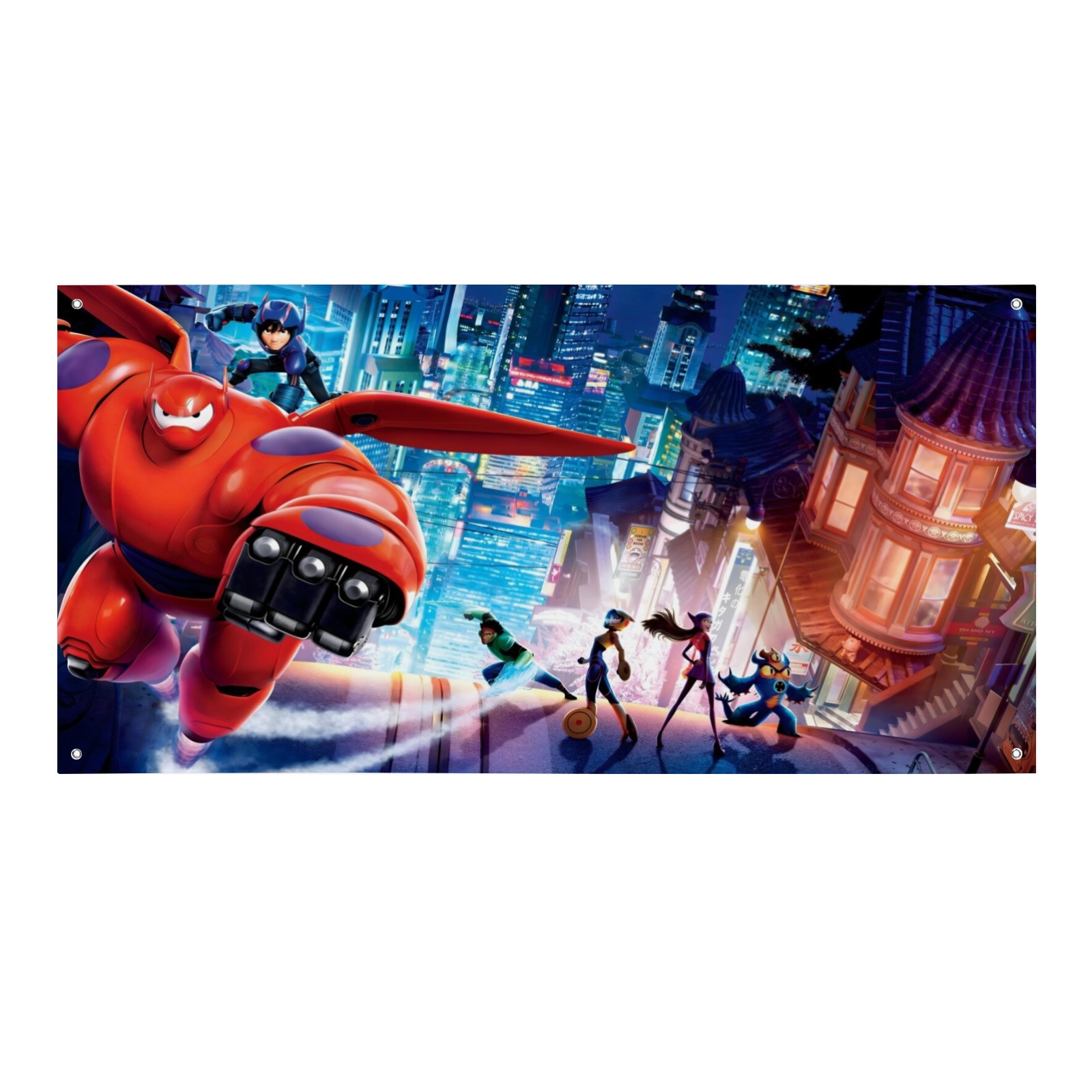 Baymax Big Hero-Theme Backdrops Banner Birthday Party Decor Supplies ...