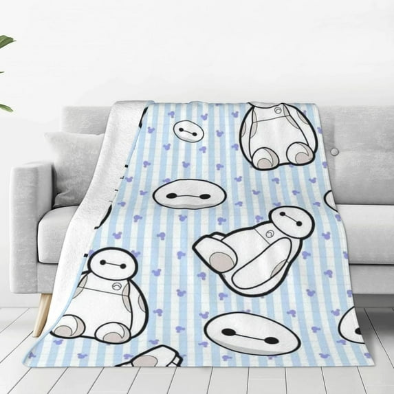 Baymax Fleece Throw Blankets, Super Soft Flannel Cozy Blankets for ...