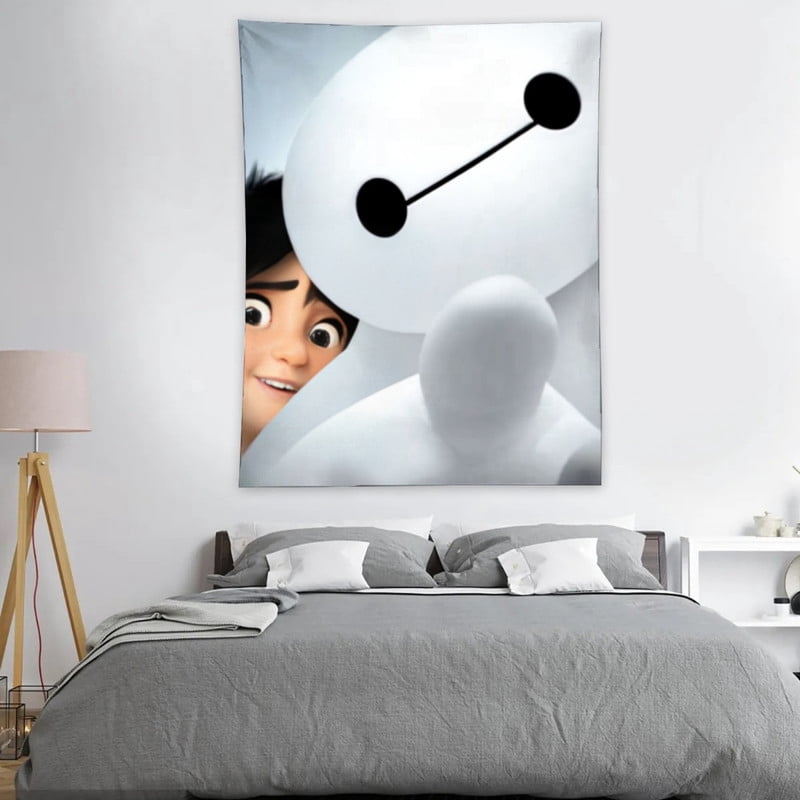 Baymax Tapestry Gift Wall Hanging Backdrop for Room Bedroom Girls Or ...