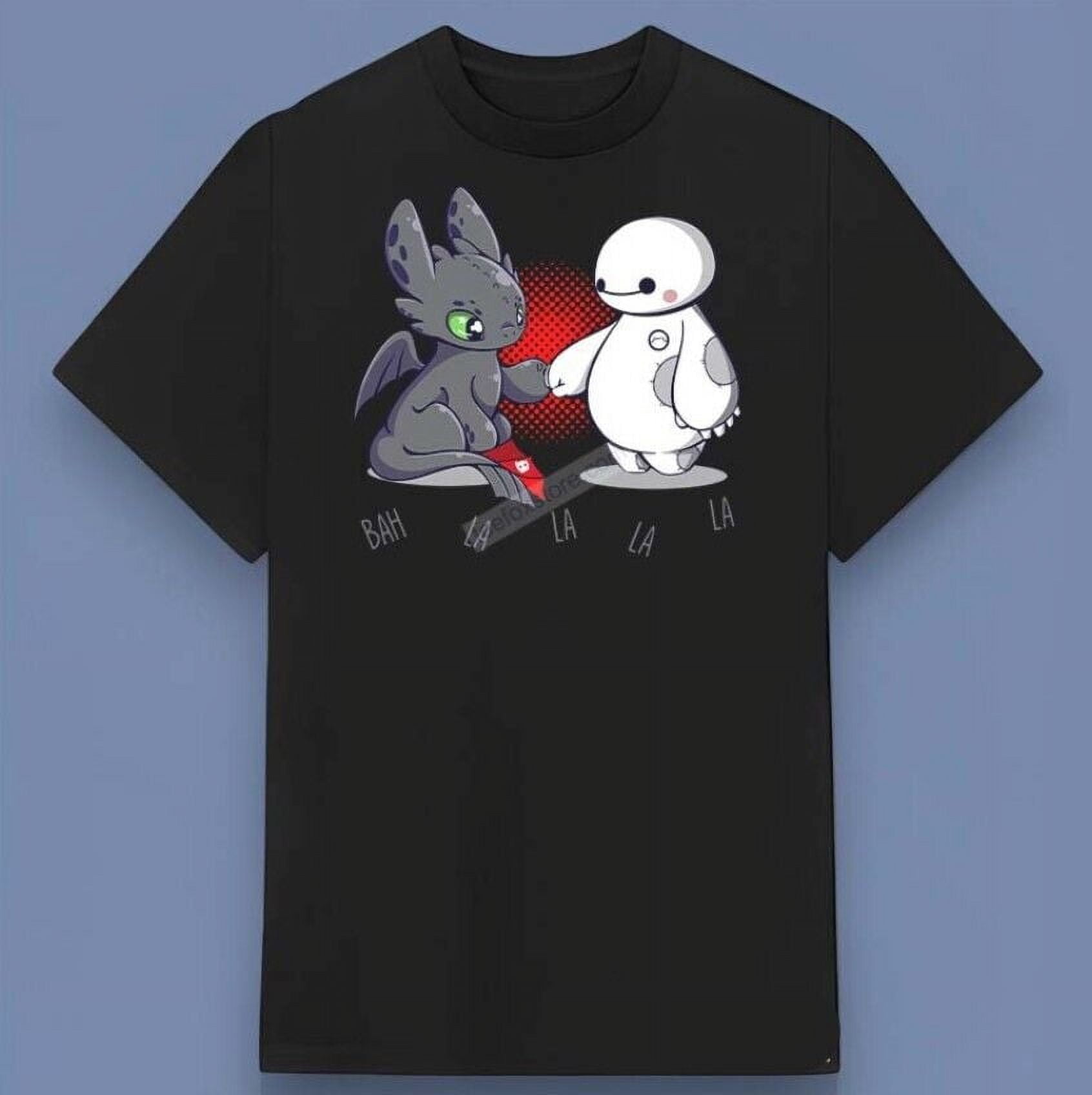 Baymax and Toothless Unisex Family Shirt Gift For Friends & Fans All ...