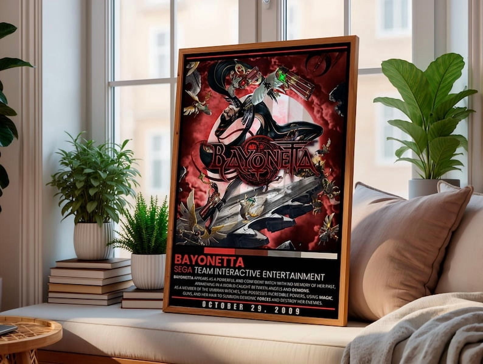 Bayonetta Poster Stylish Action Game Character Artwork for Gaming Room ...