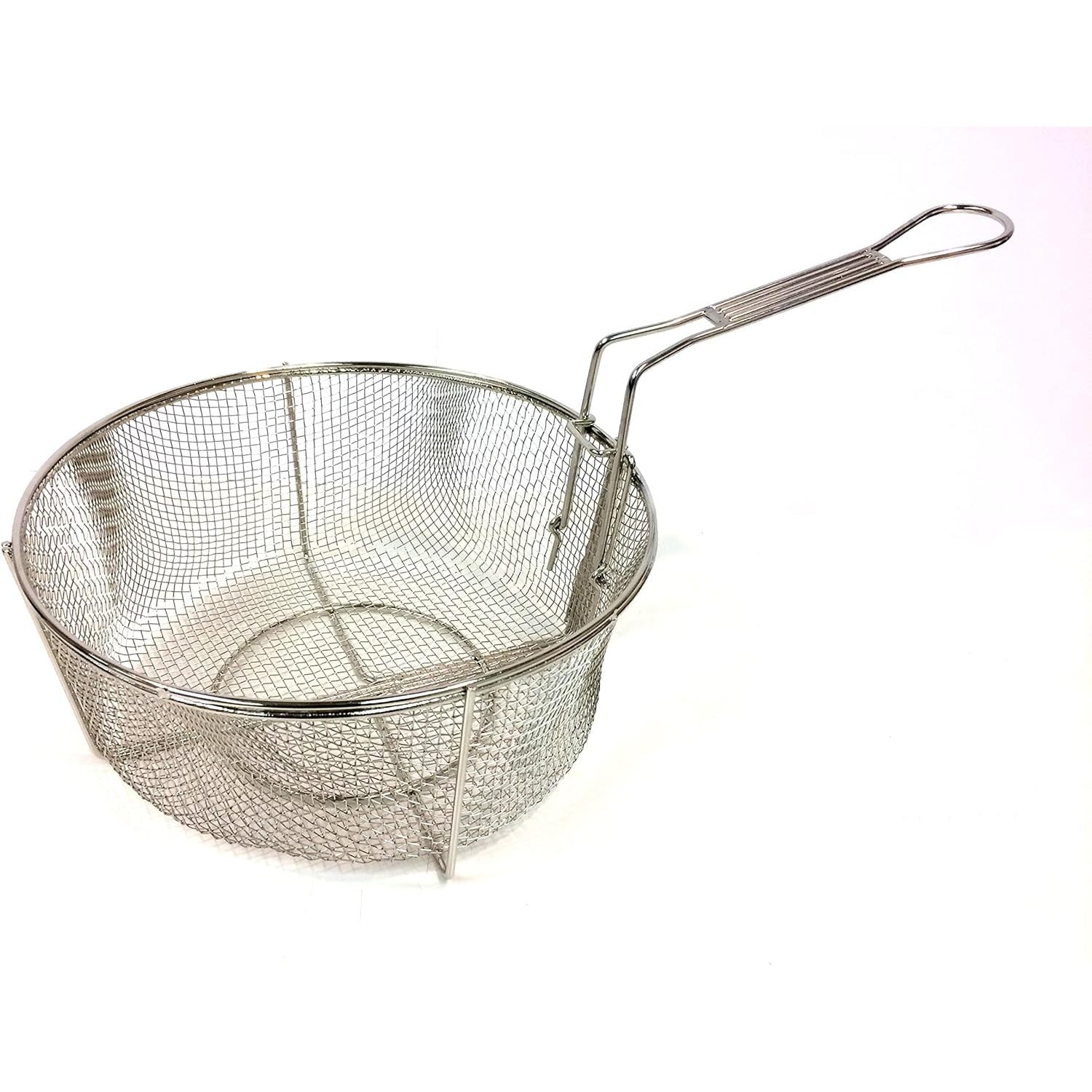 Bayou Classic 0126 11-in Stainless Fry Basket w/Folding Handle 5.5-in ...