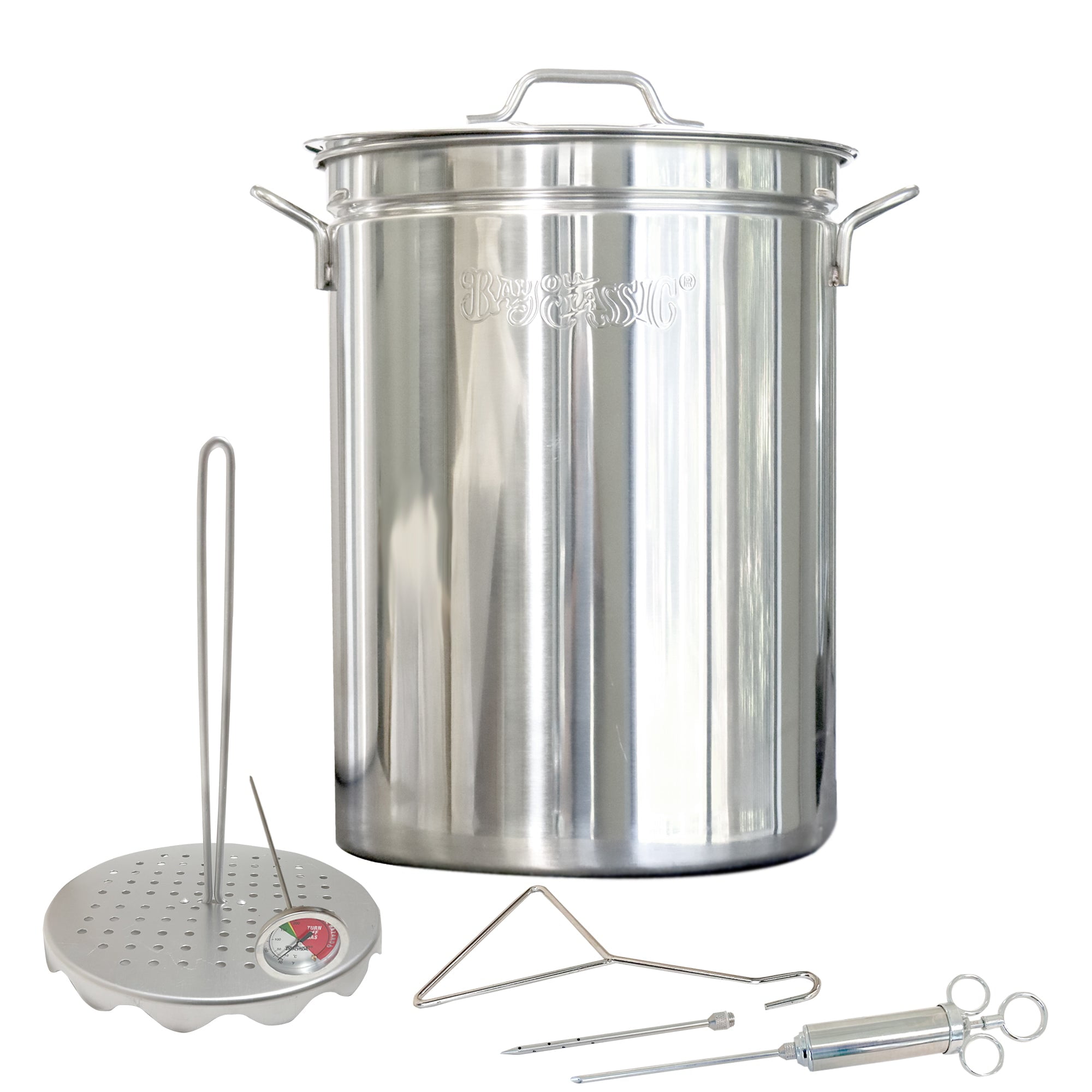 Bayou Classic 1048 44-qt Stainless Turkey Fryer Set - Walmart.com