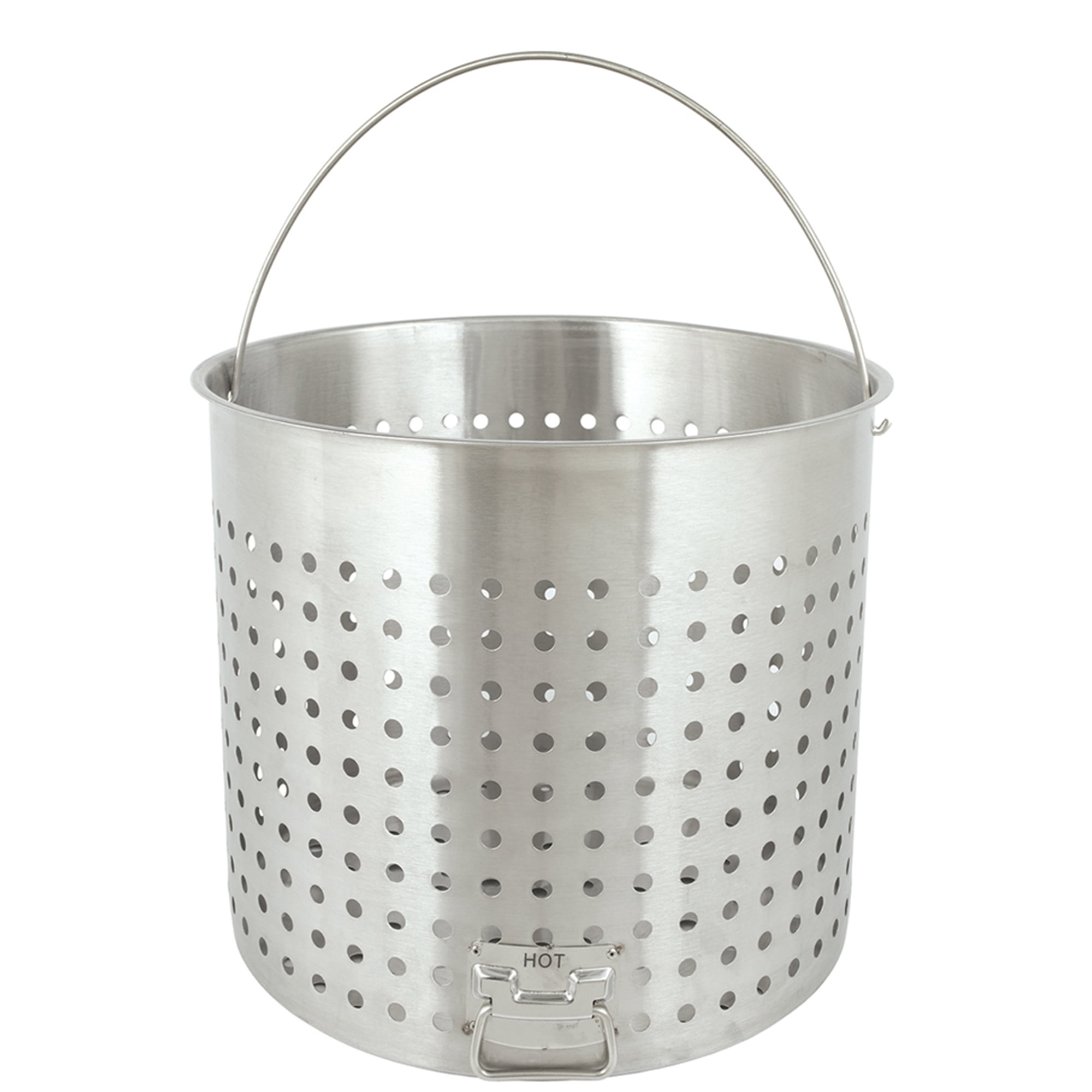 Bayou Classic B120 120-qt Reinforced Aluminum Basket w/ Helper Handle ...