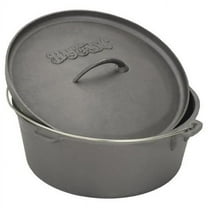 Cajun Classic 12-Quart Seasoned Cast Iron Dutch Oven - Walmart Business ...