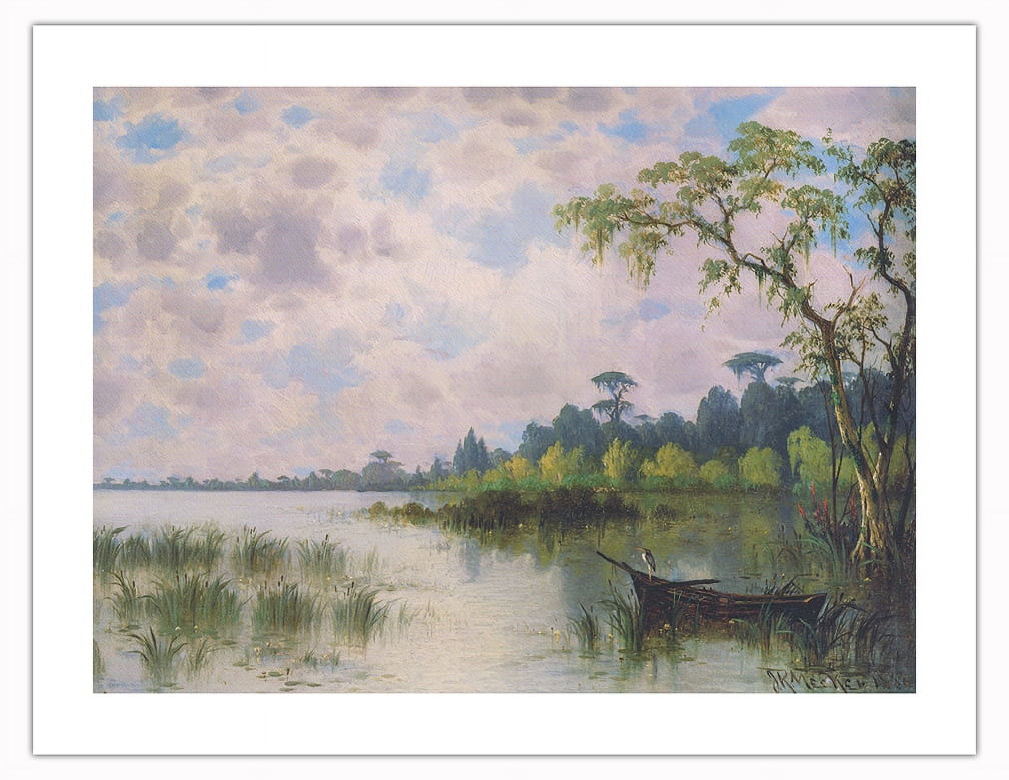 Bayou Landscape - From an Original Color Painting by Joseph Rusling ...