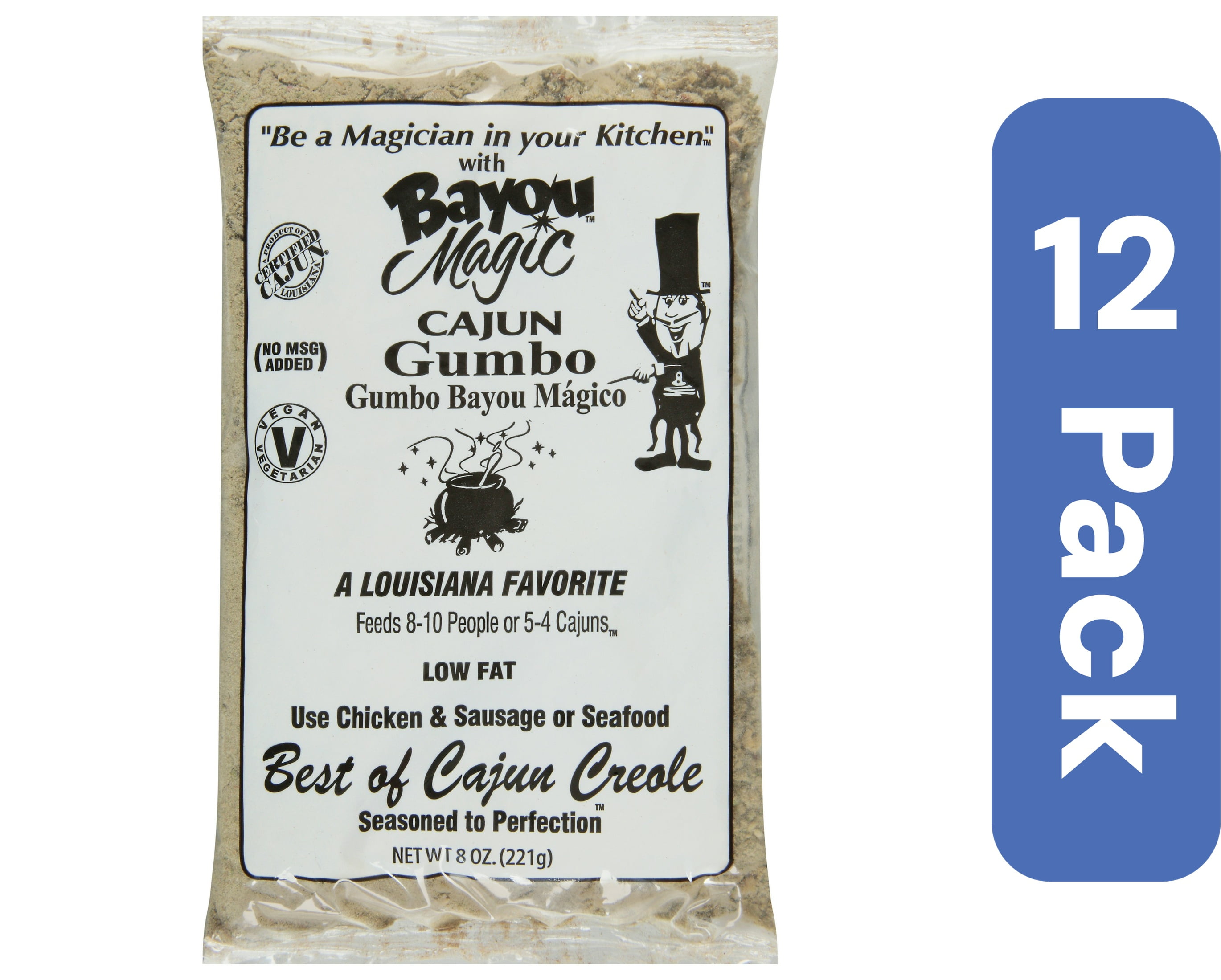 Bayou Magic Soup Mix Hot Cajun Gumbo 8 oz (Pack of 12) - Walmart.com