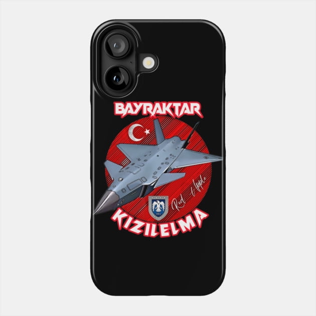 Bayraktar Kizilelma UCAV Turkish Drone Case for iPhone 11,12,13,14,15 ...