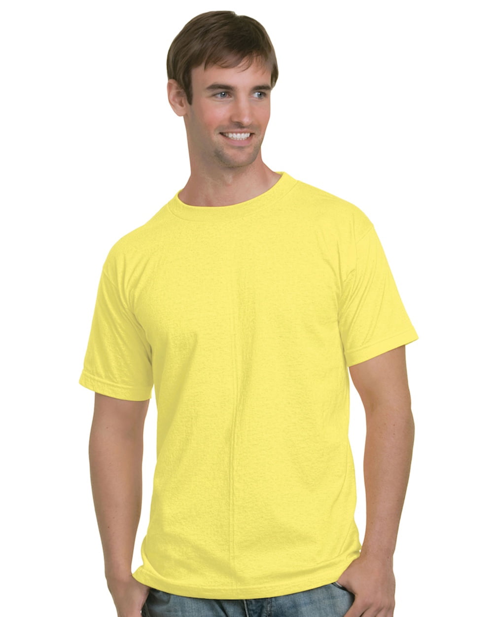 Bayside USA Made 100% T Yellow - Walmart.com