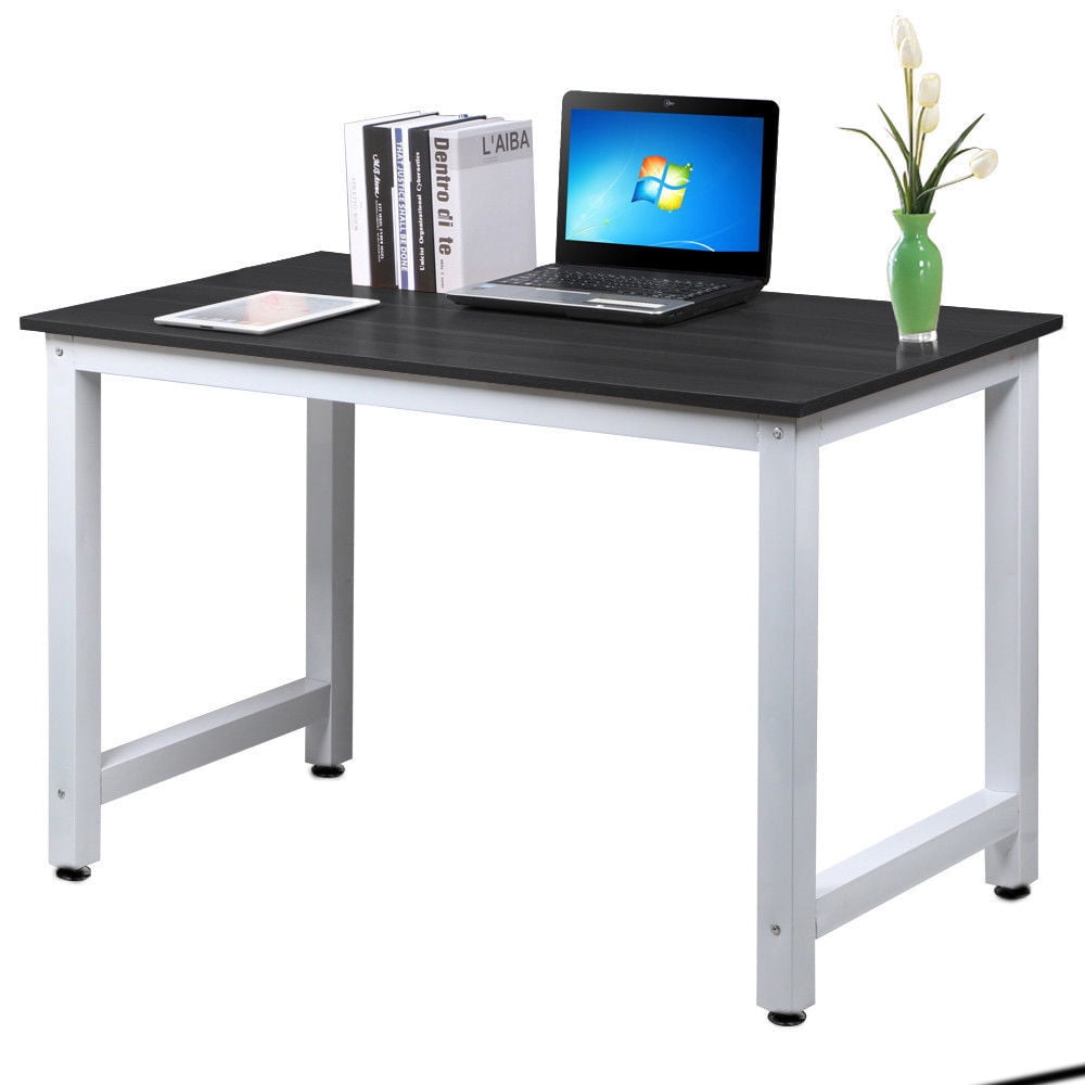 BaytoCare Wood Computer Desk PC Laptop Writing Table Workstation ...