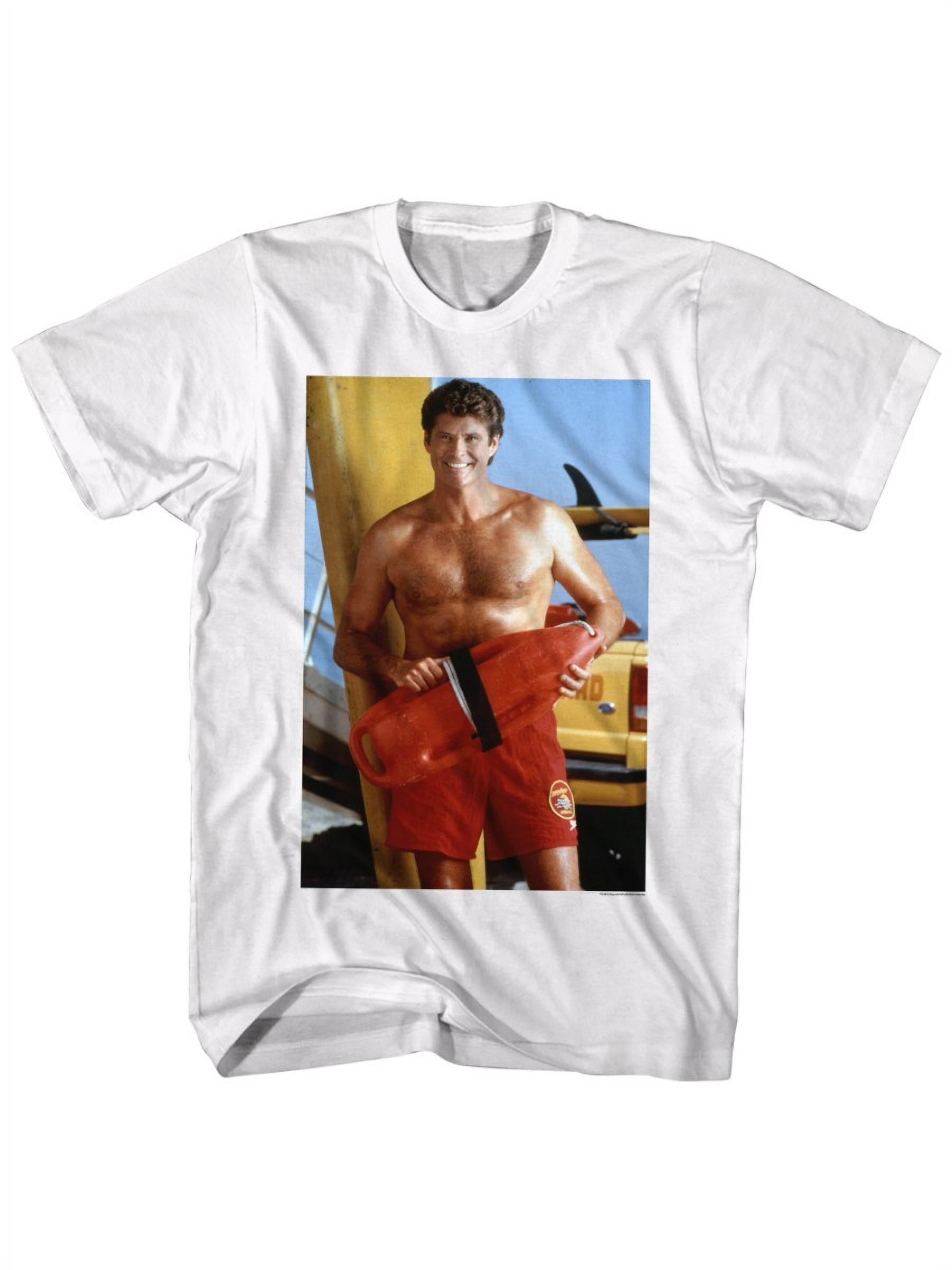 Baywatch 90s Beach Drama Series David Hasselhoff Adult Mens T-Shirt Tee ...