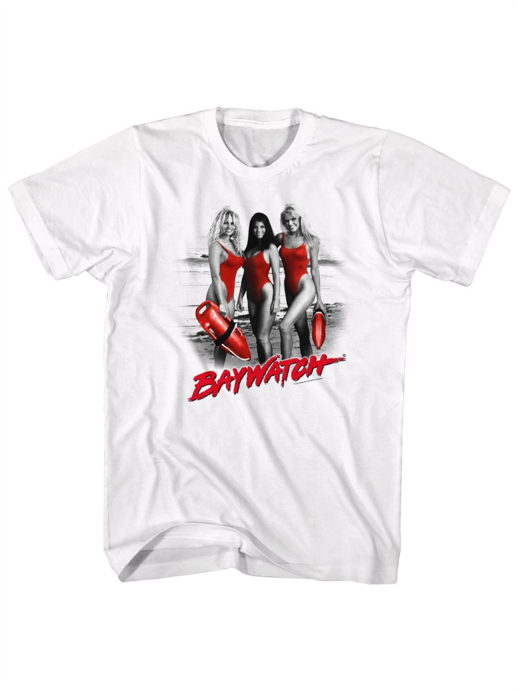 Baywatch 90s Beach Drama Series The Red Suits Adult Mens T-Shirt Tee ...