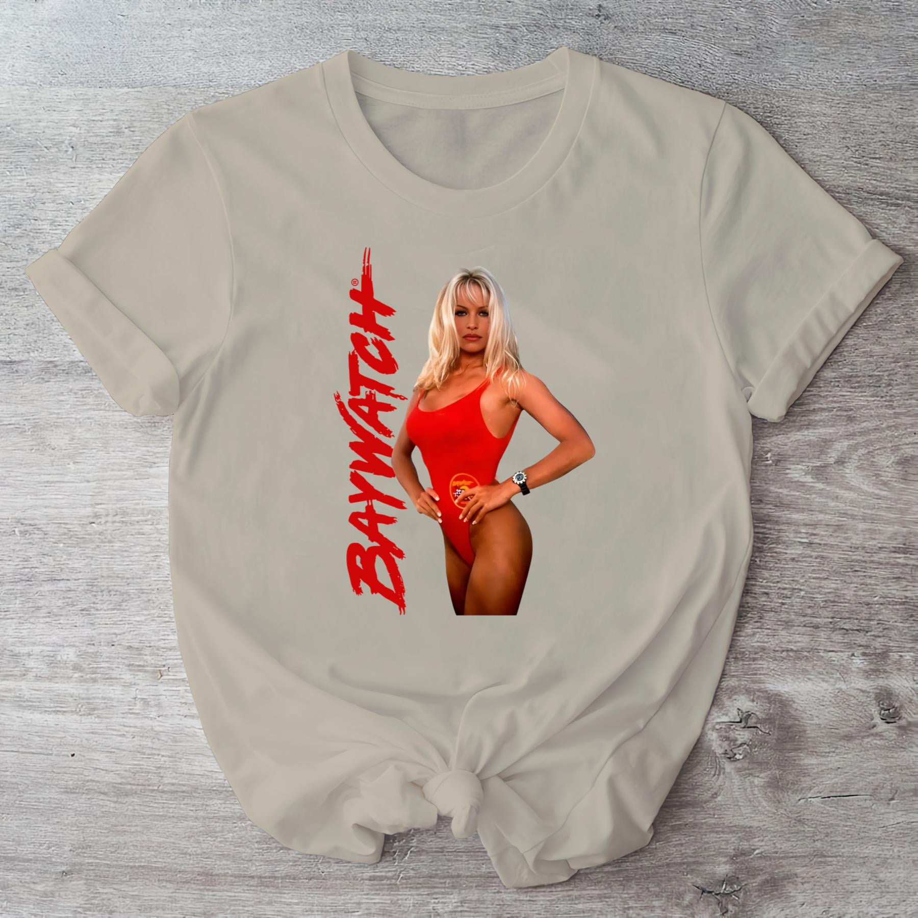 Baywatch Pamela Anderson TV Beach Babe Men's T Shirt Lifeguard CJ Parker Wham-TH17376 - Walmart.com