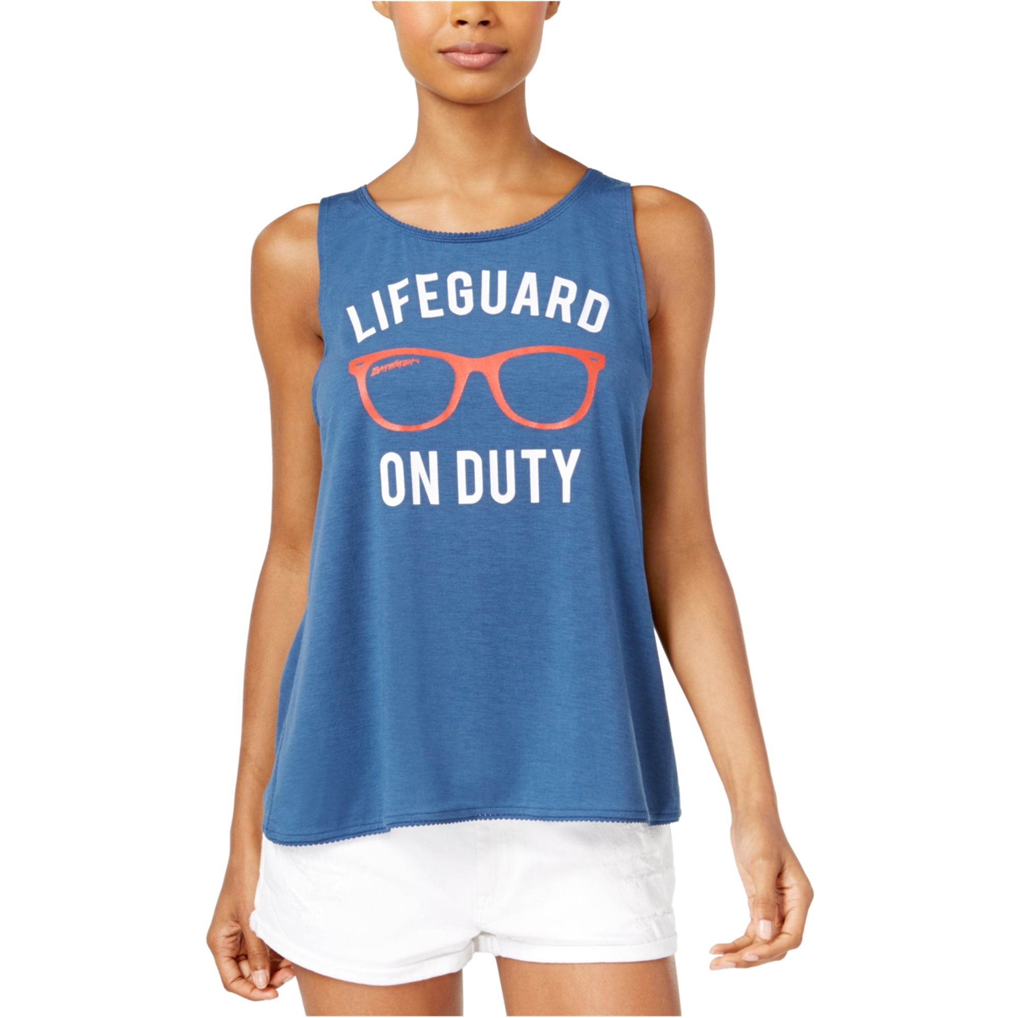 Baywatch Womens Lifeguard Tank Top, Blue, Juniors, X-Small - Walmart.com