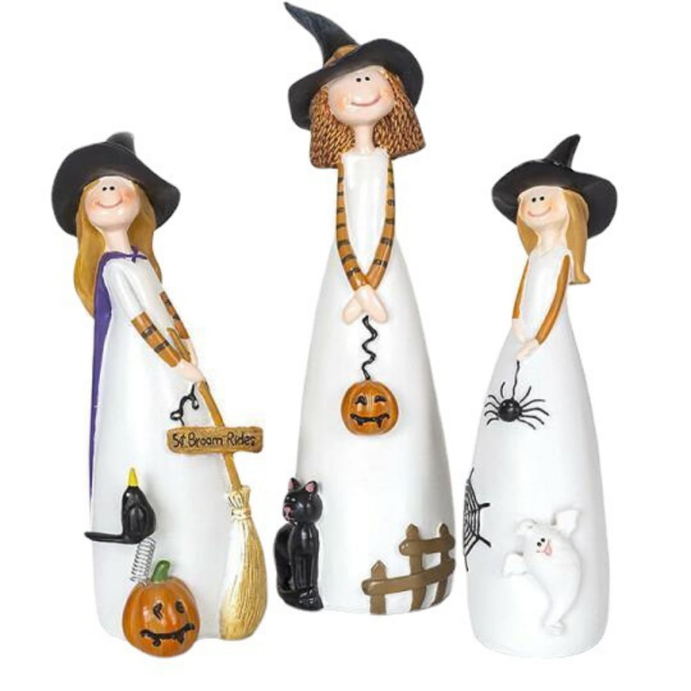 Baywell 1/3 Pack Gift Boutique Halloween Witches Figurine Tabletop ...