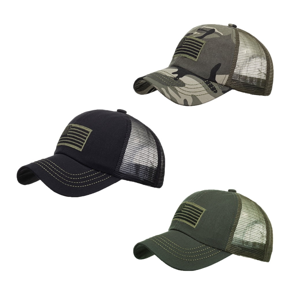 Baywell American Flag Hat, Tactical Embroidered Operator Cap, Baseball ...
