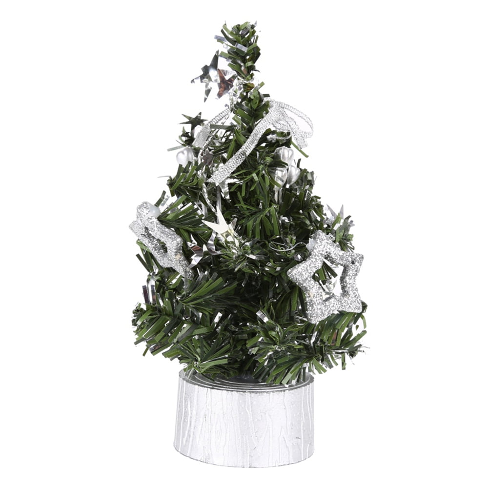 Baywell Artificial Mini Christmas Tree, Green, Dunhill Fir, Decorated ...