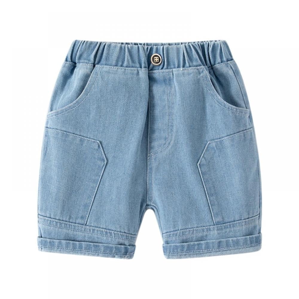 Baywell Baby Boys Shorts Toddlers Denim Jeans Shorts Elastic Waist ...