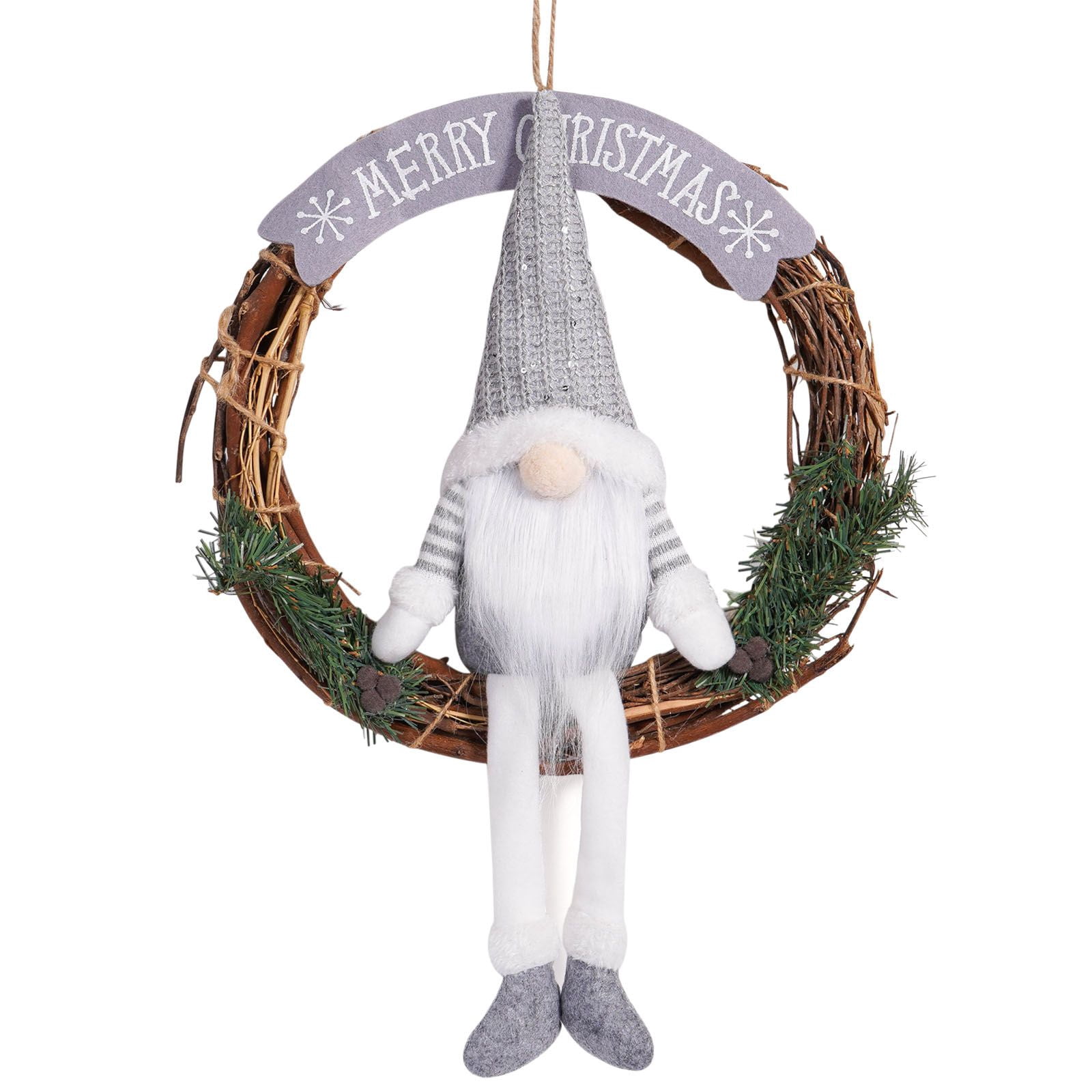 Baywell Christmas Faceless Doll Wreaths, Home Hanging Decorations ...