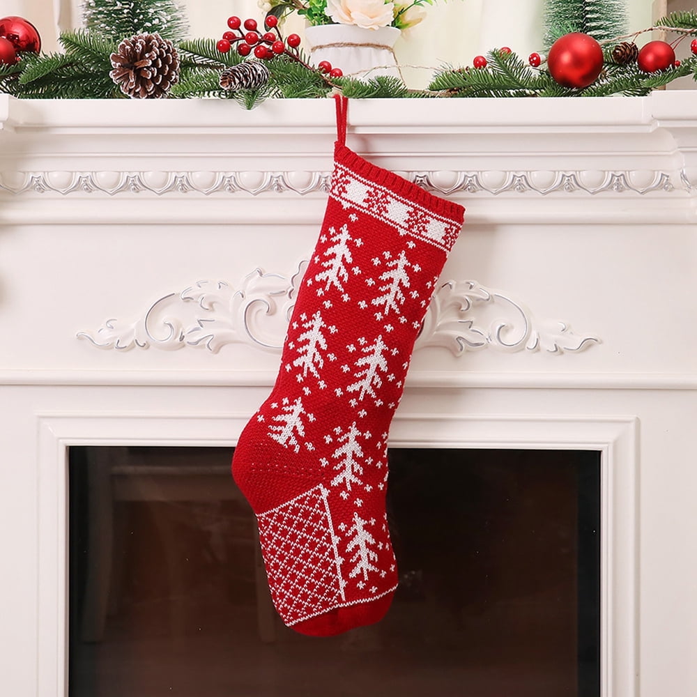Baywell Christmas Stockings, 19 Inches Large Cable Knitted Stockings ...
