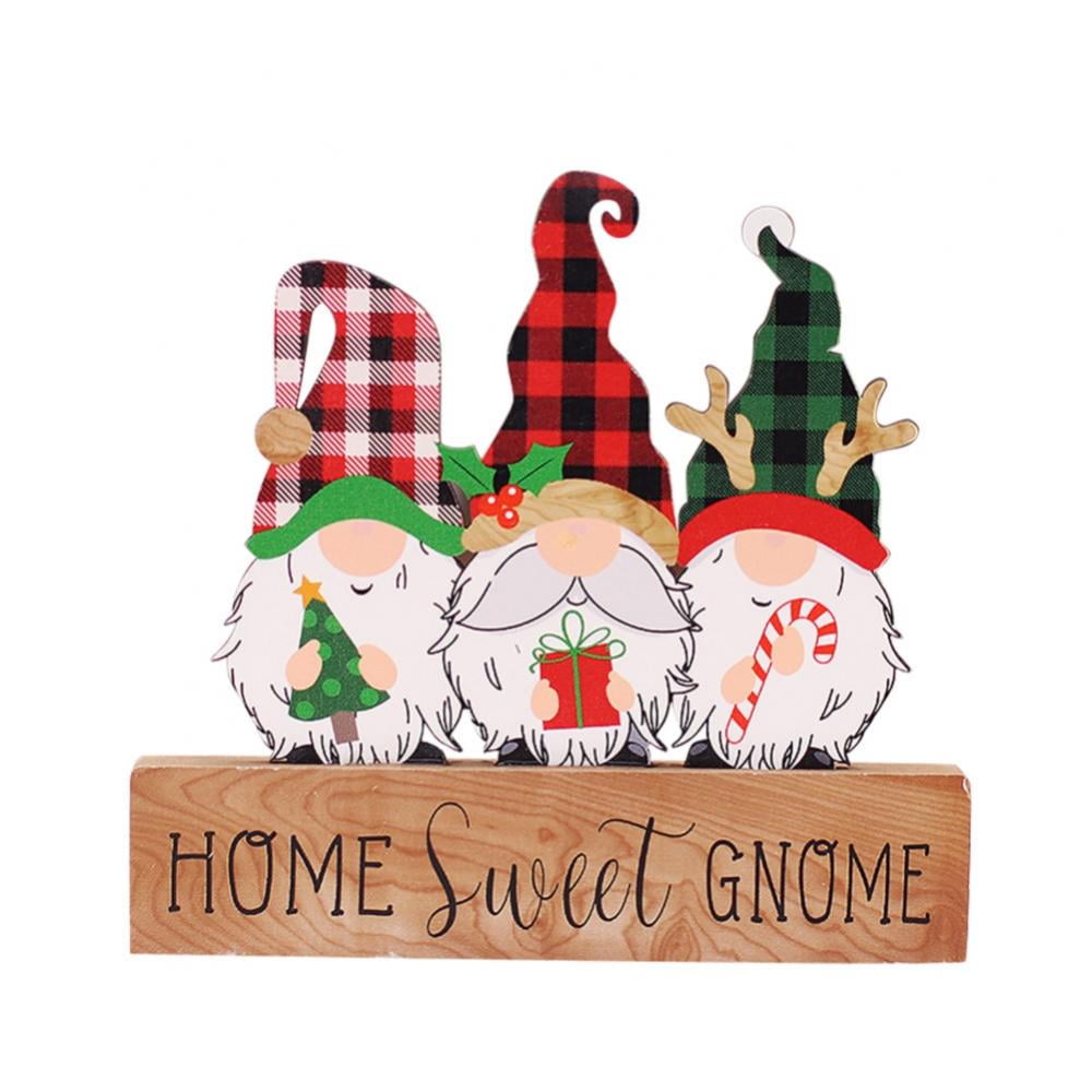 Baywell Christmas Table Decorations Signs - Merry Christmas Wooden ...