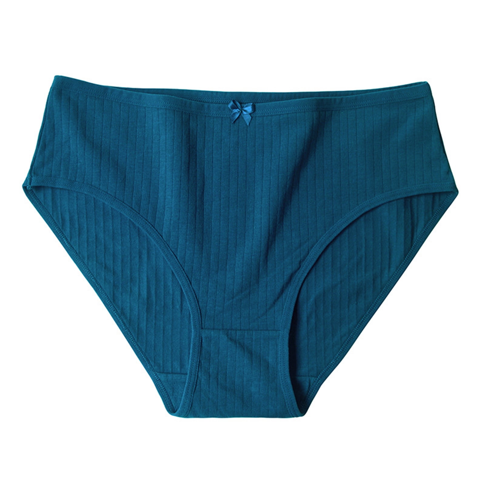 Baywell Cotton Large Underwear for Women Sexy Low Rise Ribbed Hipster ...