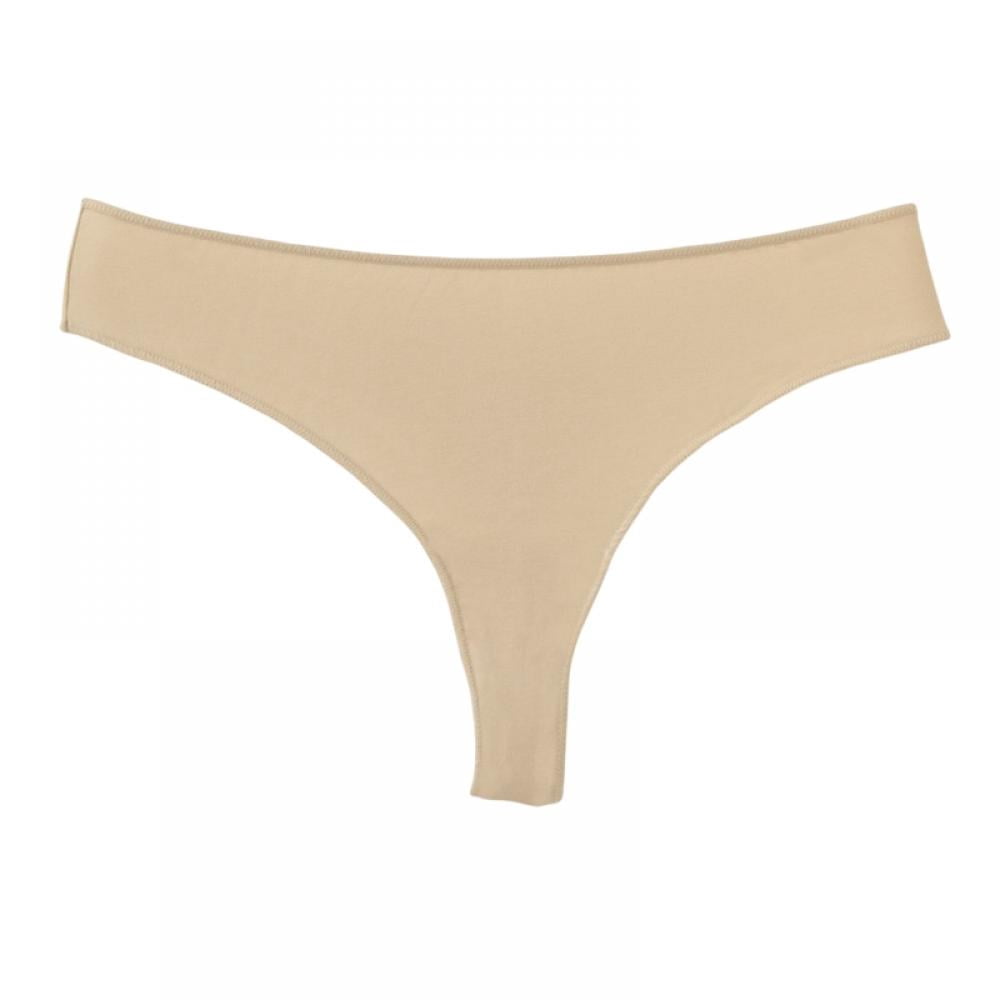 Baywell Cotton Thongs for Women Breathable Low Rise Bikini Lady Panties ...